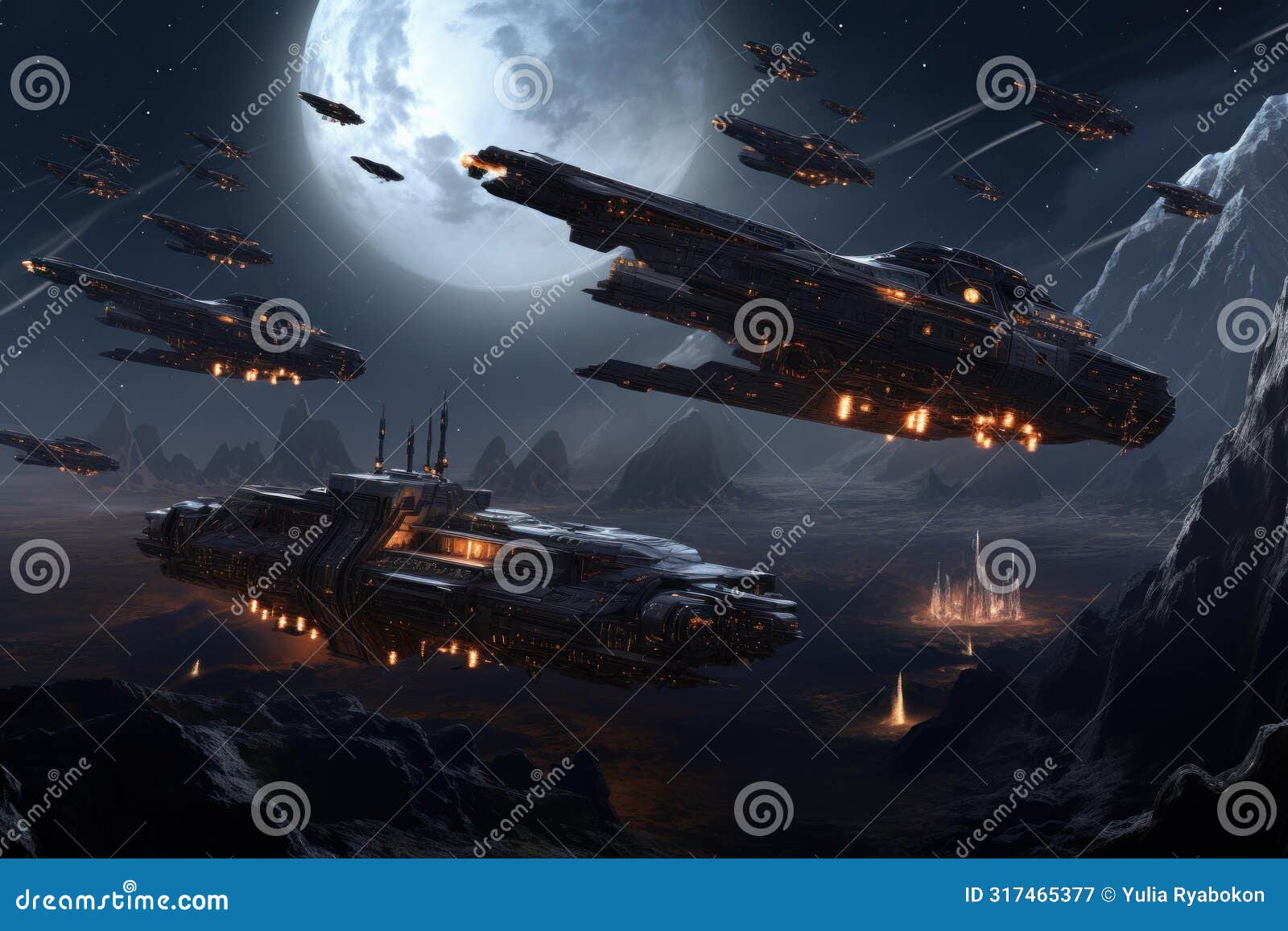 Starlink Space Signal Vector Illustration. Starlink Is A Satellite ...