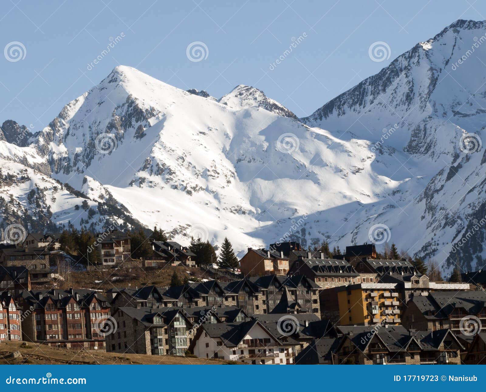 Formigal stock image. Image of spain, snow, landscape - 17719723