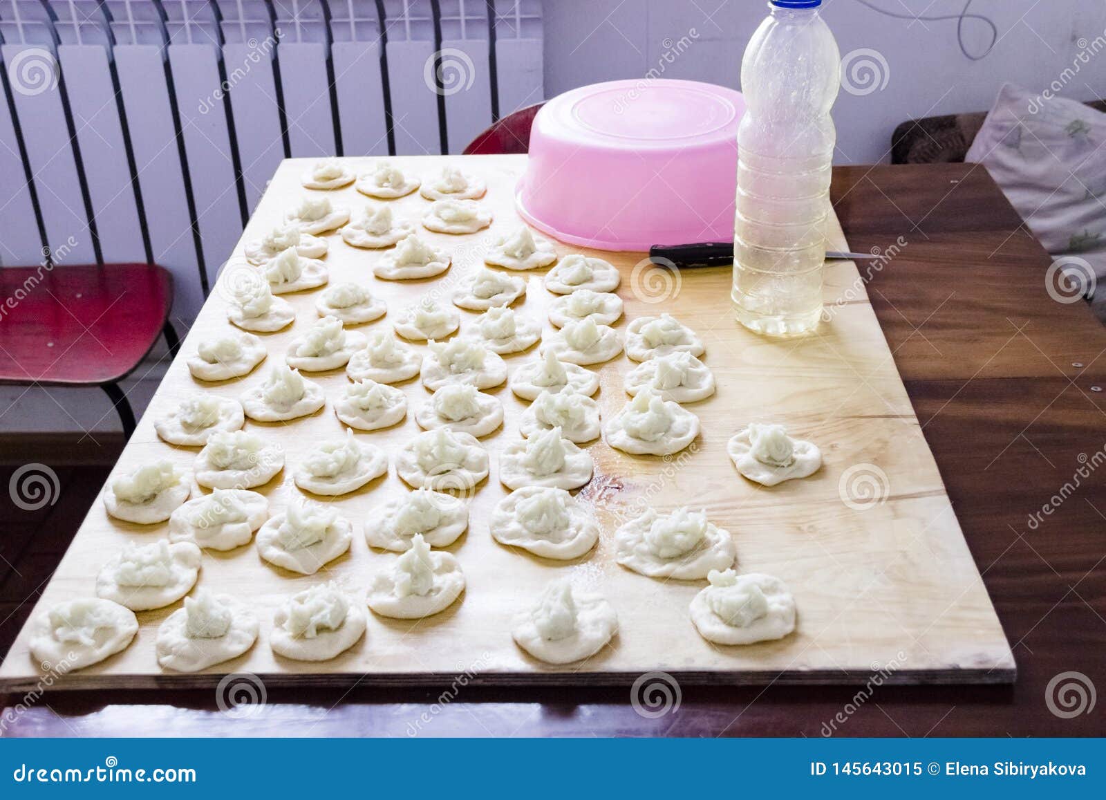 Forming the Basis for Pies Close Up Stock Image - Image of homemade ...