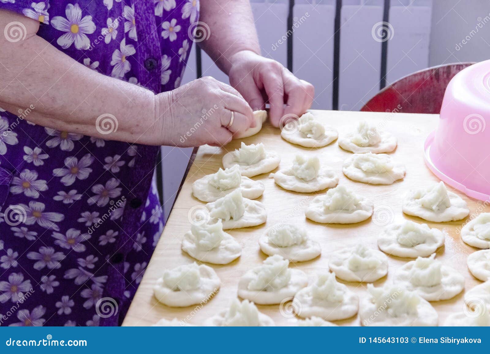 Forming the Basis for Pies Close Up Stock Image - Image of homemade ...