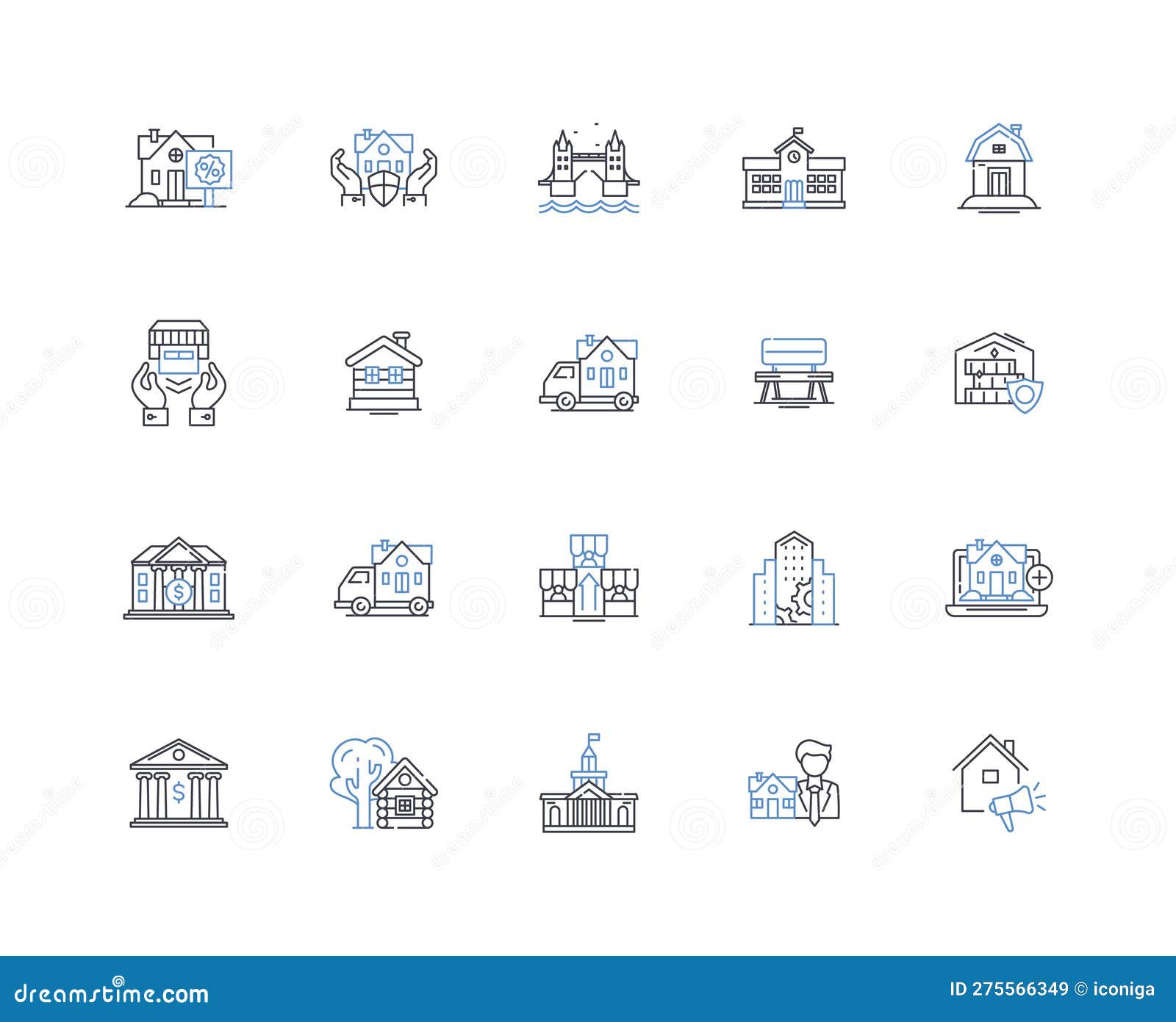Forming Line Icons Collection. Development, Creation, Construction ...