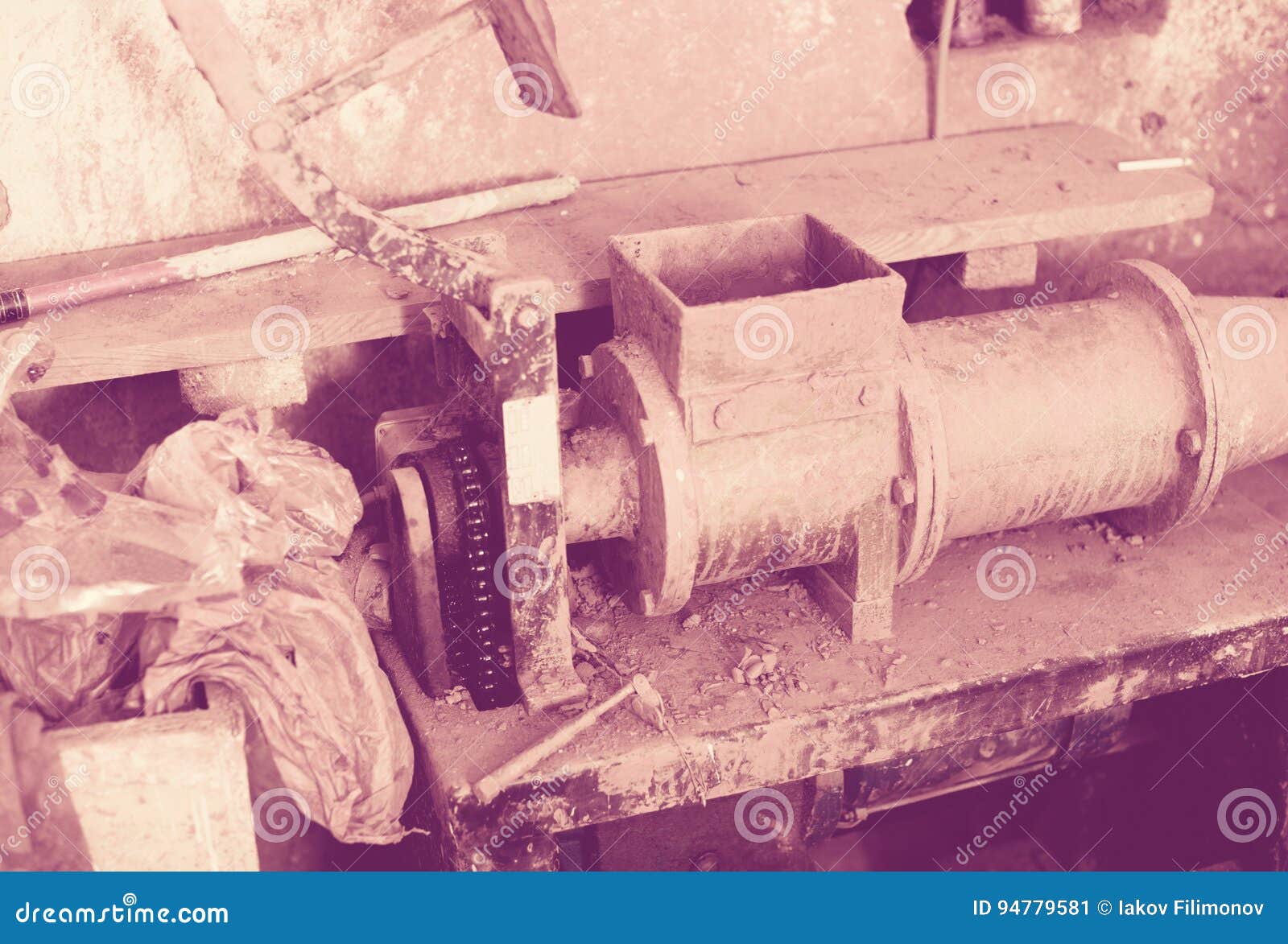 Forming Machine in Ceramics Studio Stock Image - Image of dirty, mixing ...