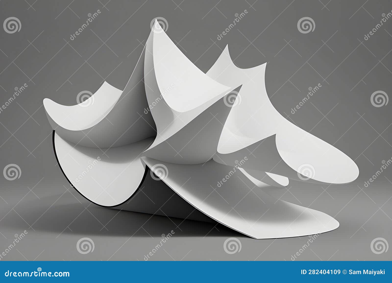 Formless Architectural Form Monochrome Generated by Ai Stock ...