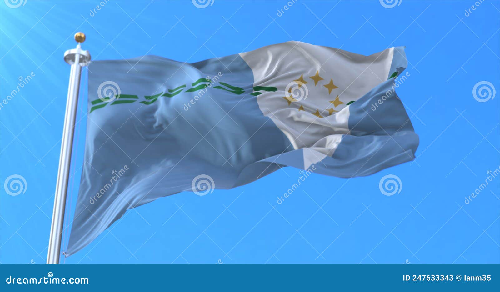 Formosa Province Flag, Argentina Stock Illustration - Illustration of ...