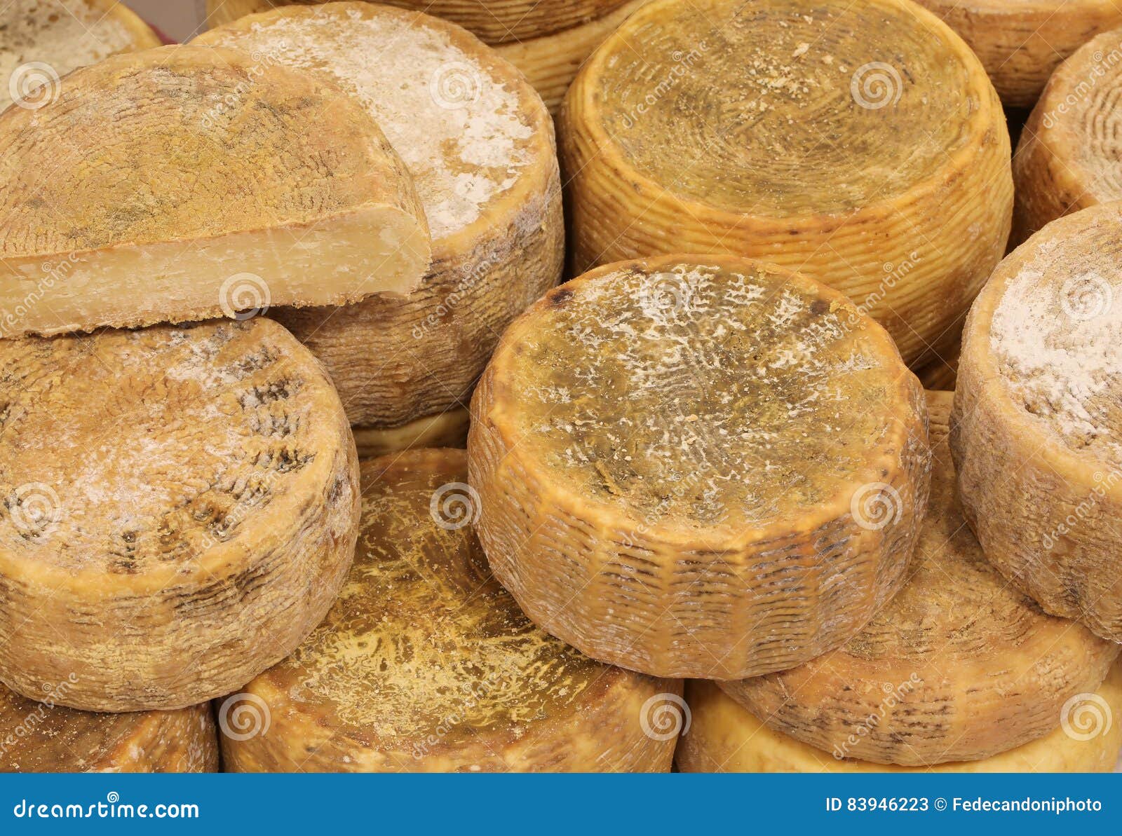 Forms of Aged Cheese for Sale in the Dairy Farm Stock Image - Image of ...