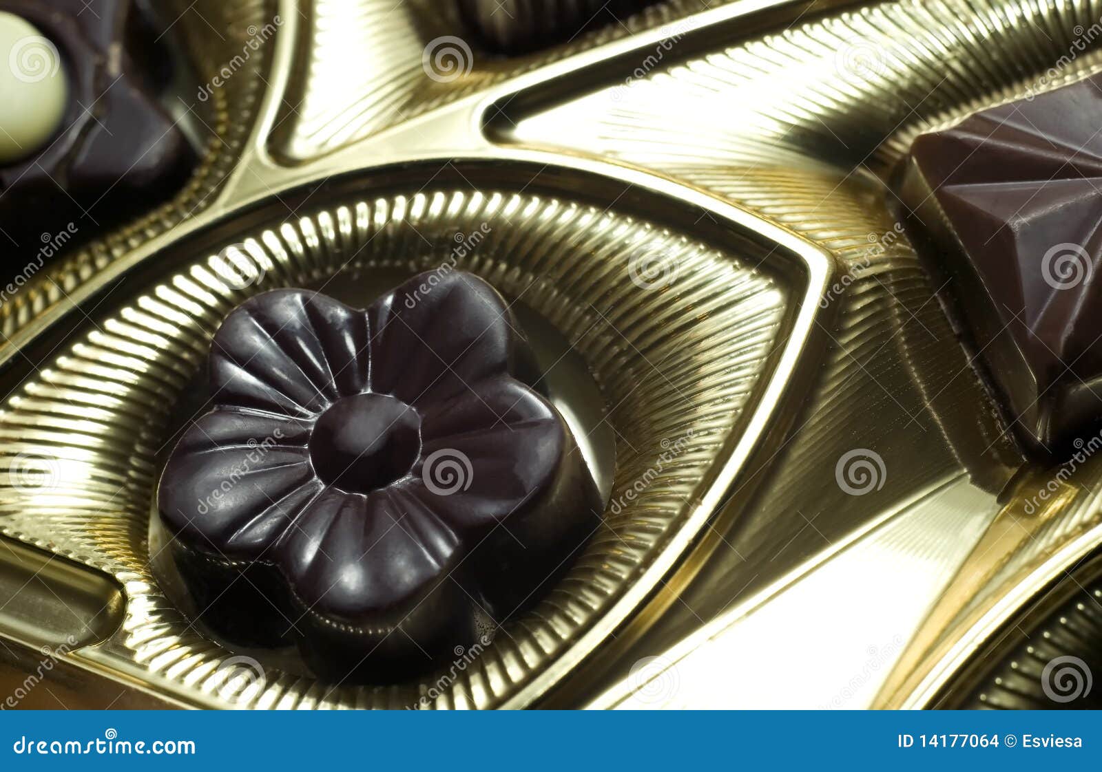 Forms of chocolate pieces stock photo. Image of food - 14177064