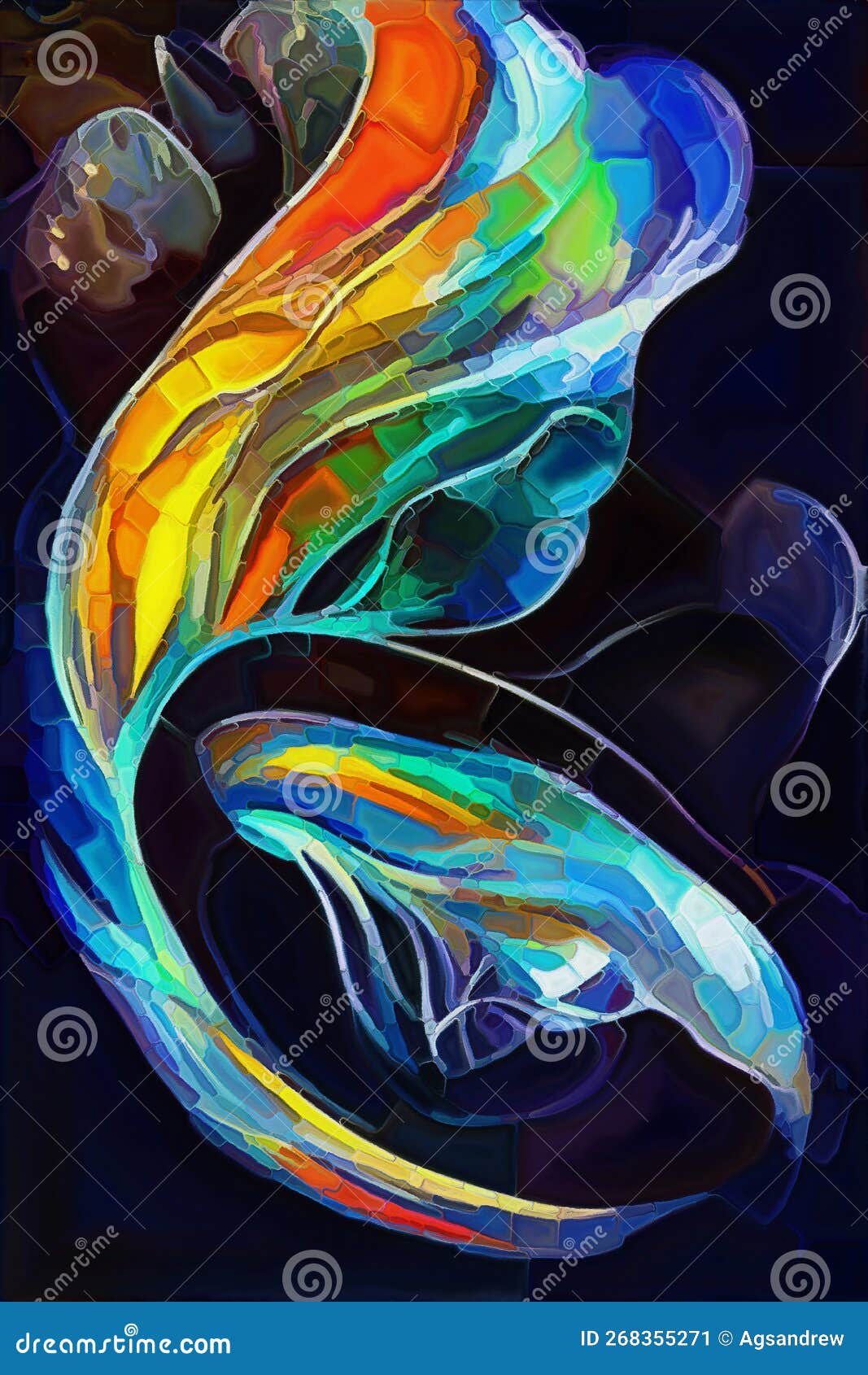 Evolving Colored Forms stock illustration. Illustration of wallpaper ...