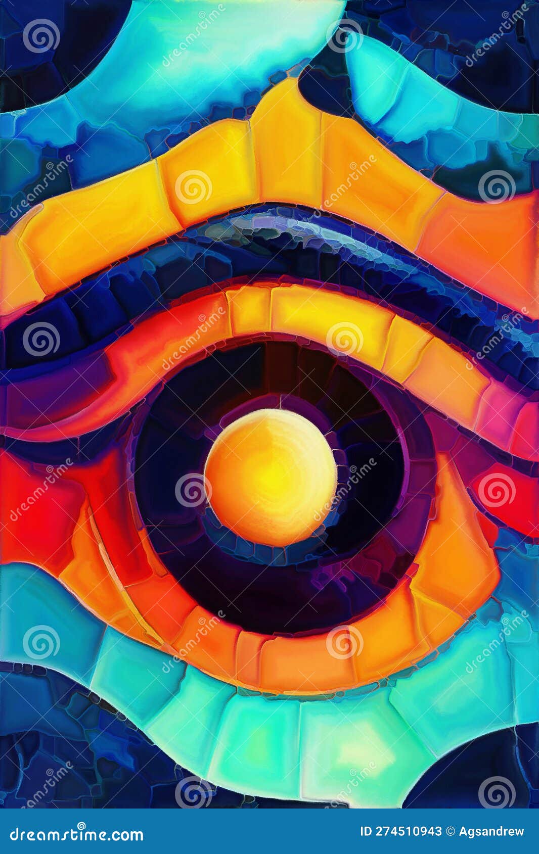 Evolving Colored Forms stock illustration. Illustration of element ...