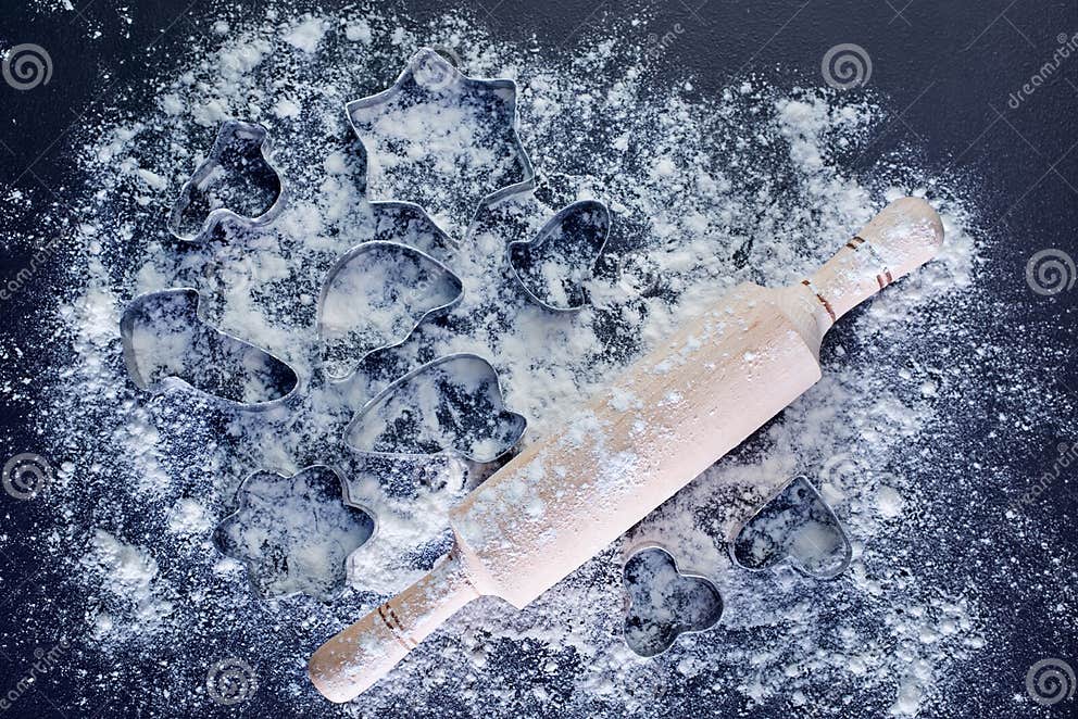 Forms for cookies stock photo. Image of ingredient, handmade - 46126958