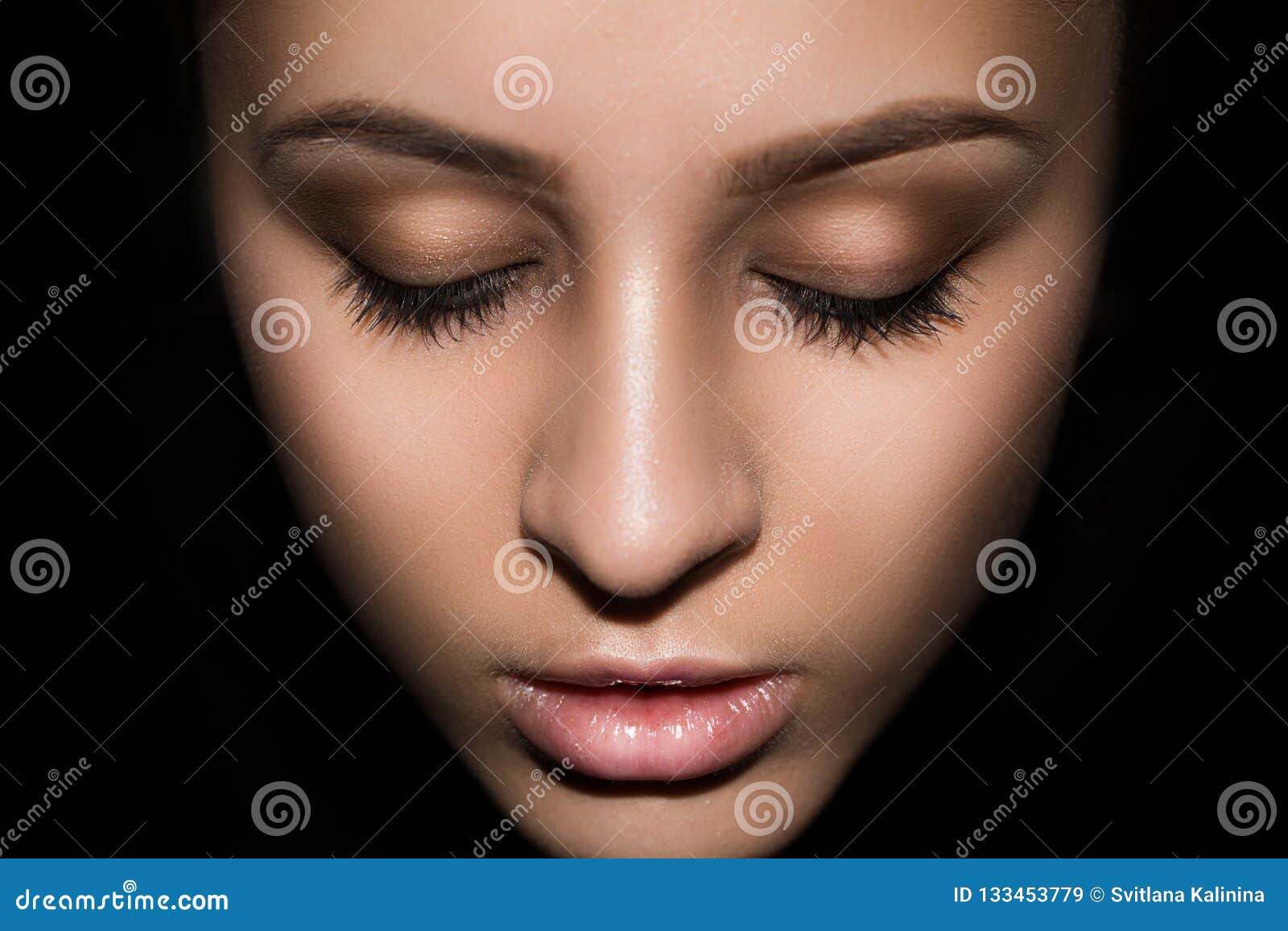 Forms of the female face stock image. Image of background - 133453779