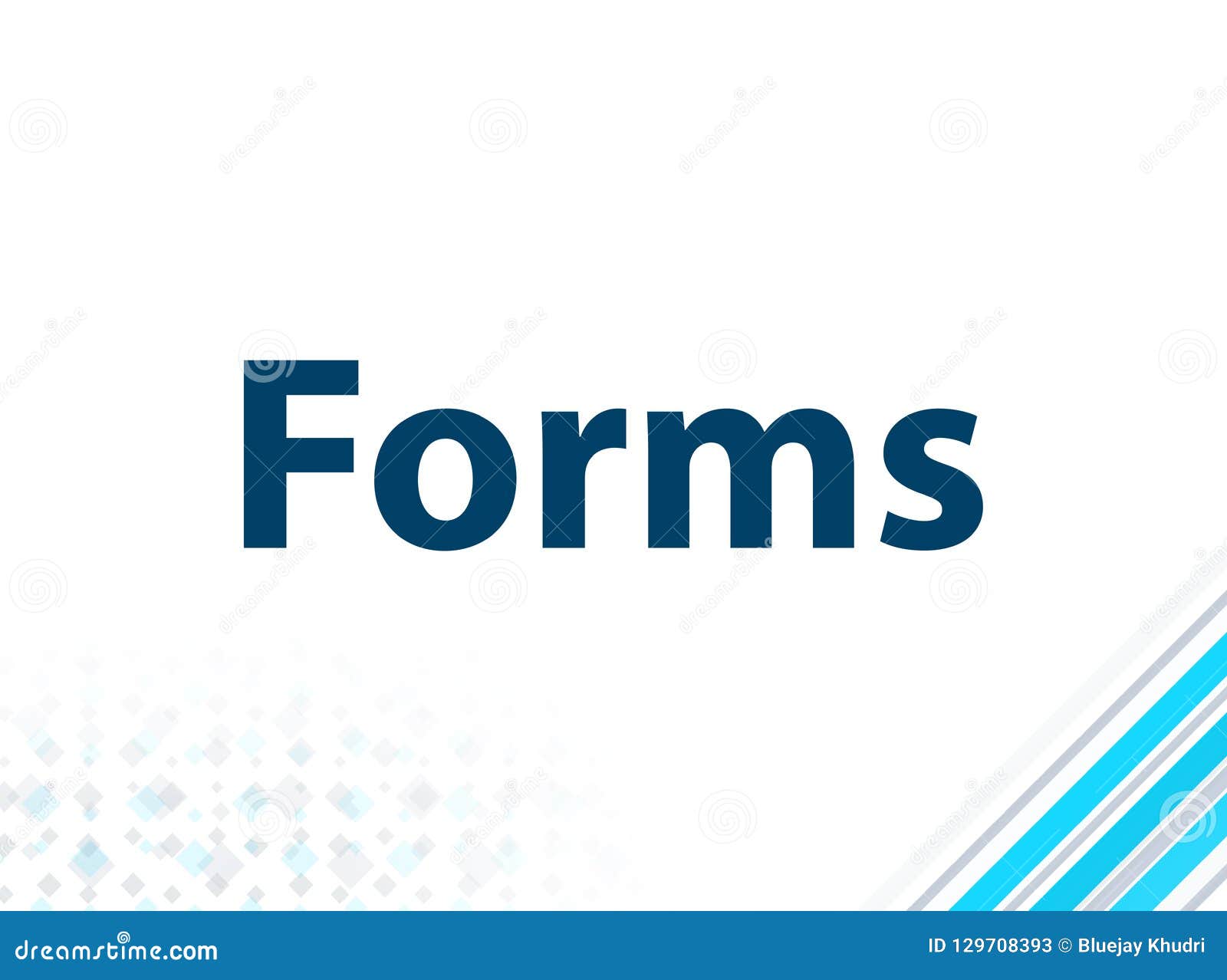 Forms Modern Flat Design Blue Abstract Background Stock Illustration ...