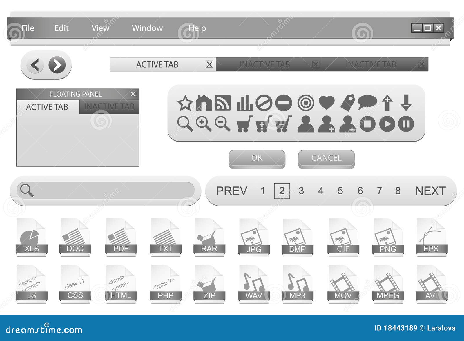 Forms Template for Desktop Application Stock Vector - Illustration of ...