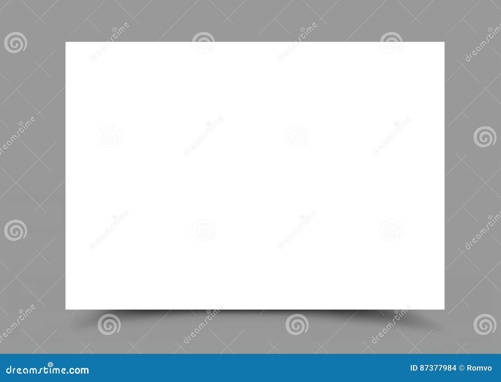 Formulário Do Papel A4 Horizontal Ilustração do Vetor - Ilustração de ...