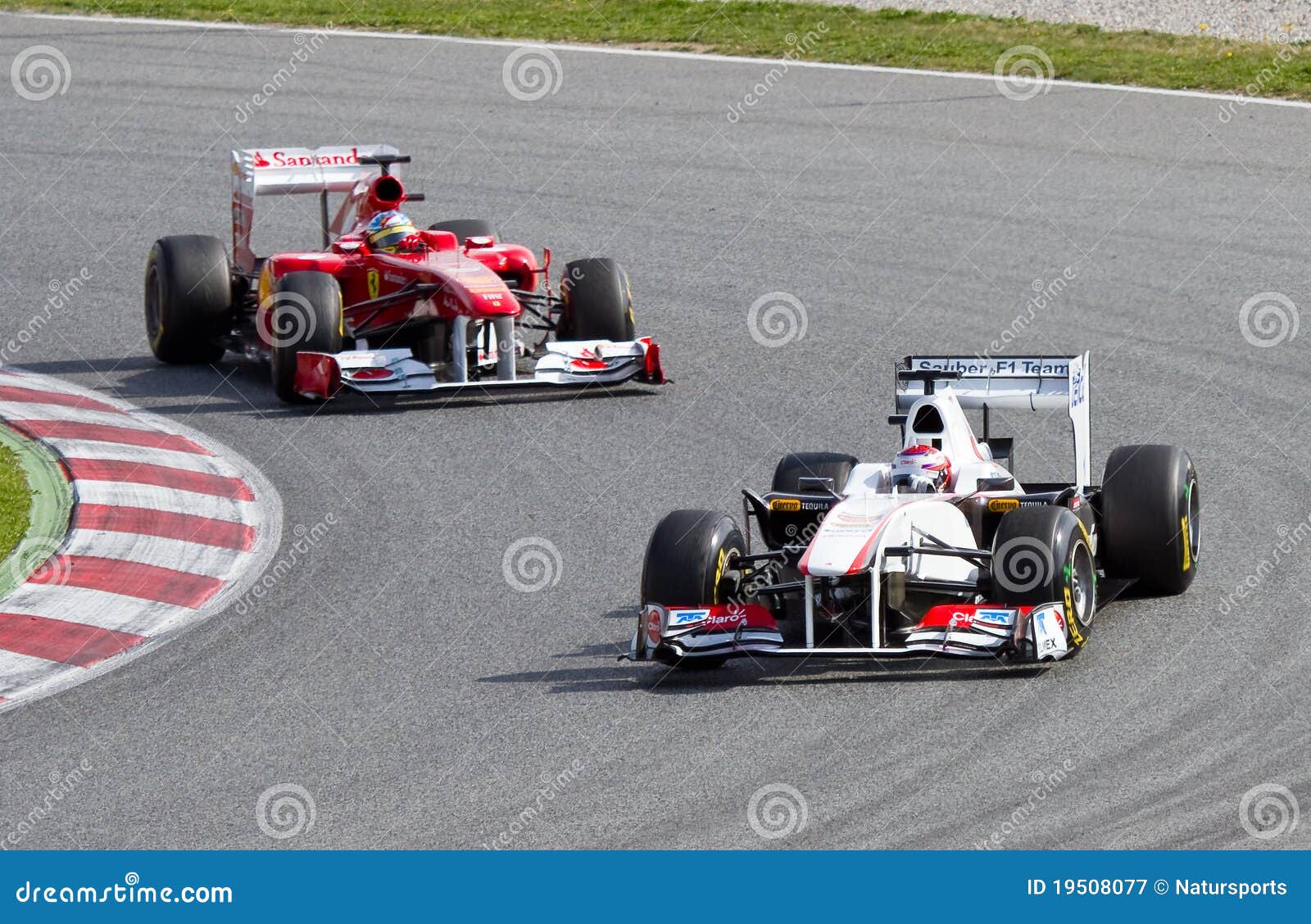 Formula 1 Racing in Barcelona Editorial Photography - Image of sauber ...