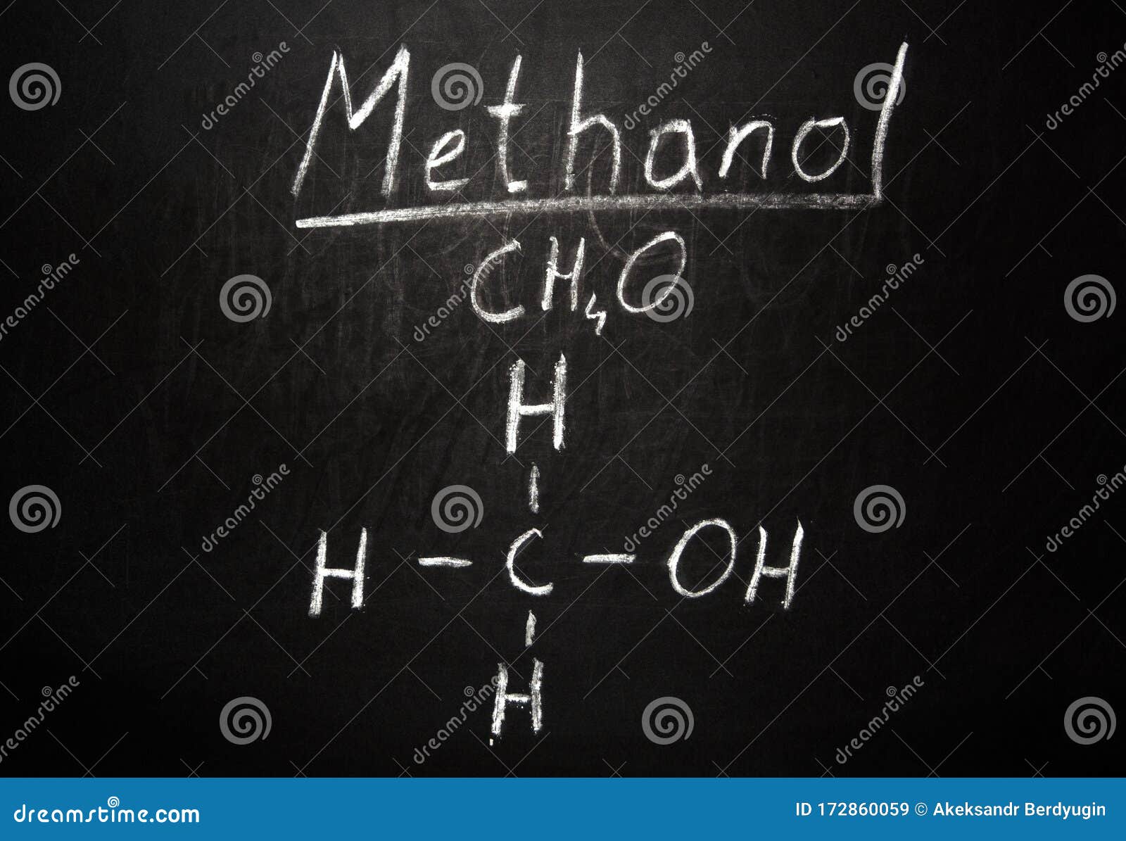 Methanol Molecule 3d, Molecular Structure, Ball And Stick Model ...