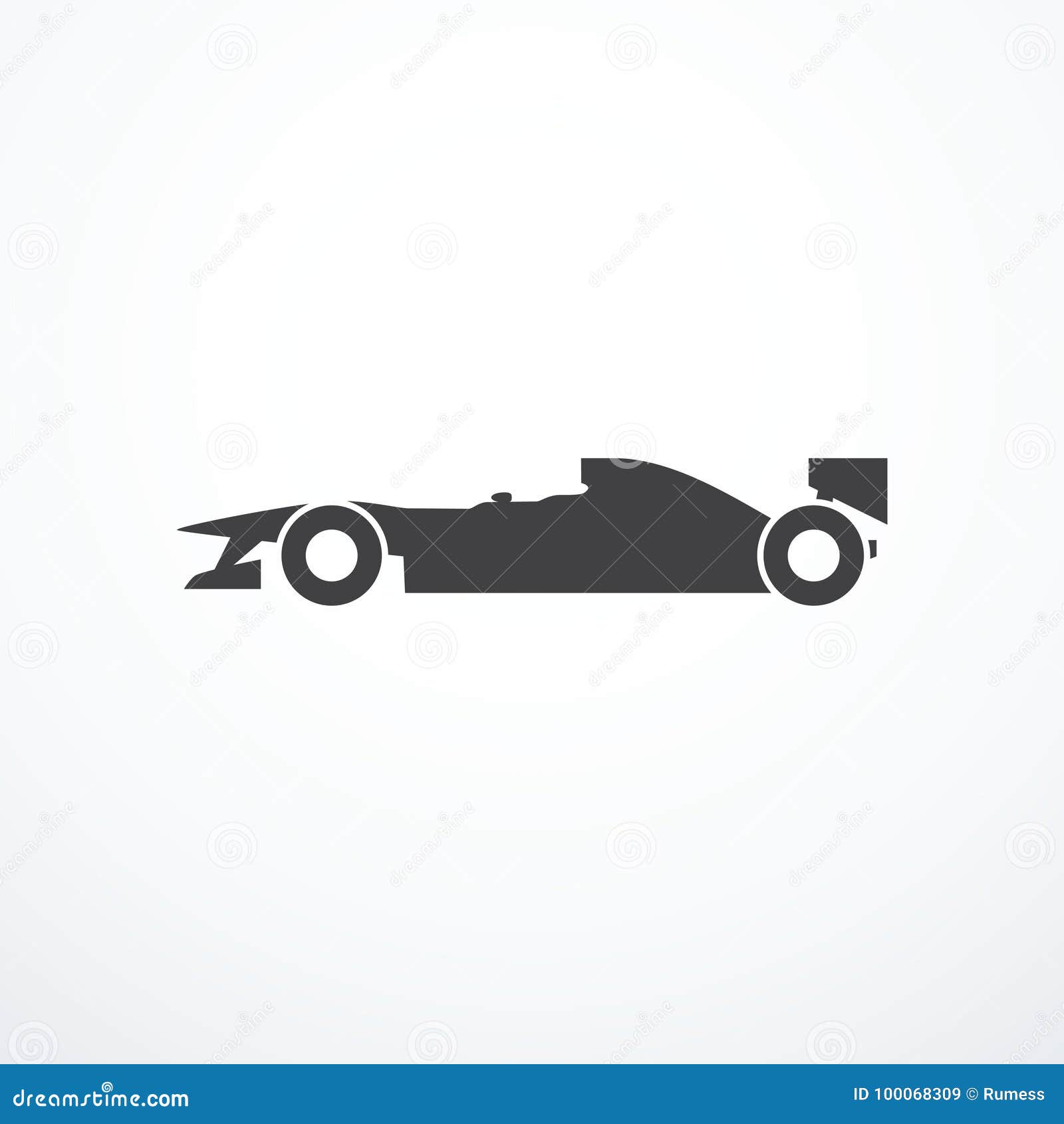 Formula car icon stock vector. Illustration of indy - 100068309