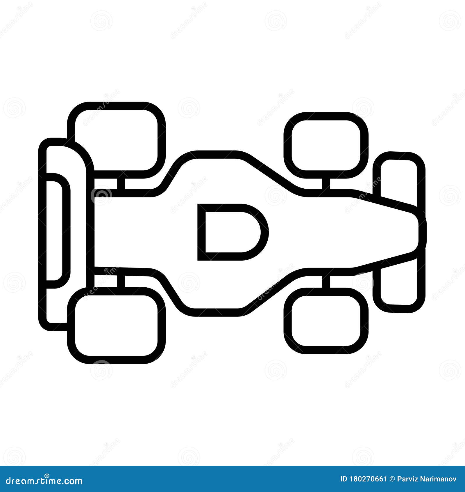 Formula 1 car icon vector stock illustration. Illustration of drive ...