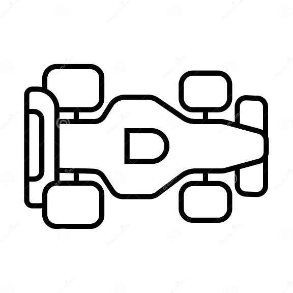 Formula 1 car icon vector stock illustration. Illustration of drive ...