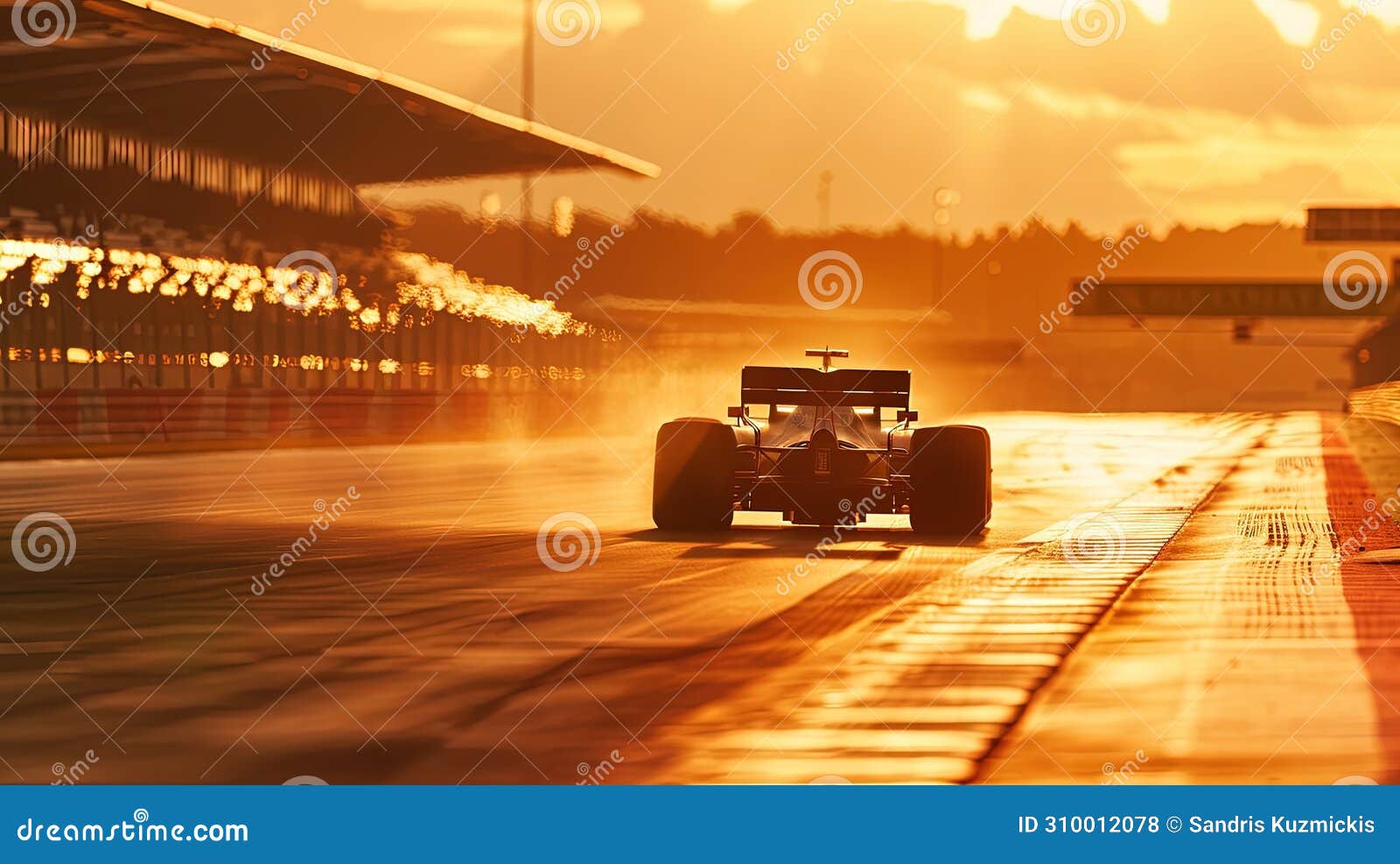 Formula 1 Car on the Racetrack. Generative AI Stock Illustration ...