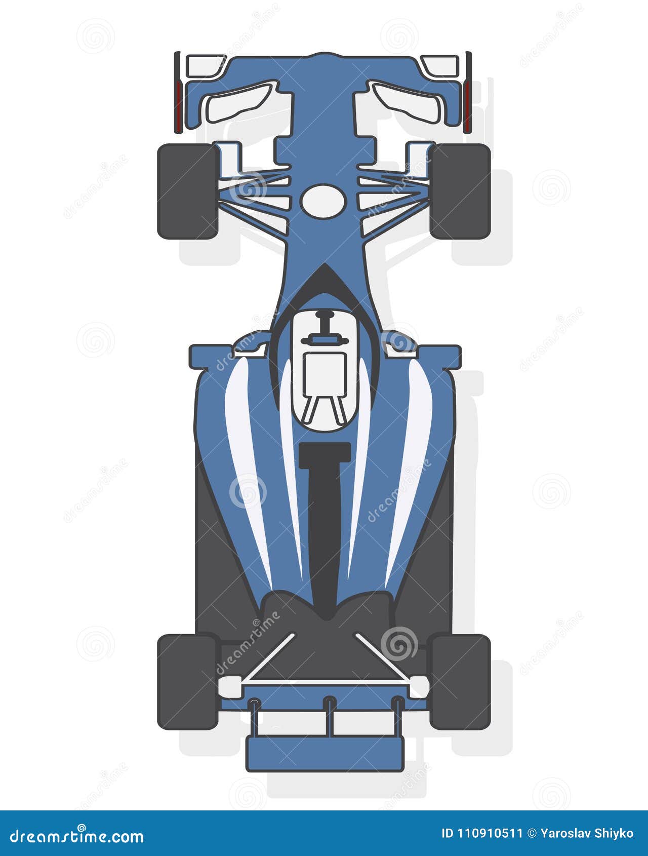 Formula Car, Racing Car Isolated on White Background. Top View Stock ... Formula Car, Racing Car Isolated on White Background. Top View Stock ...