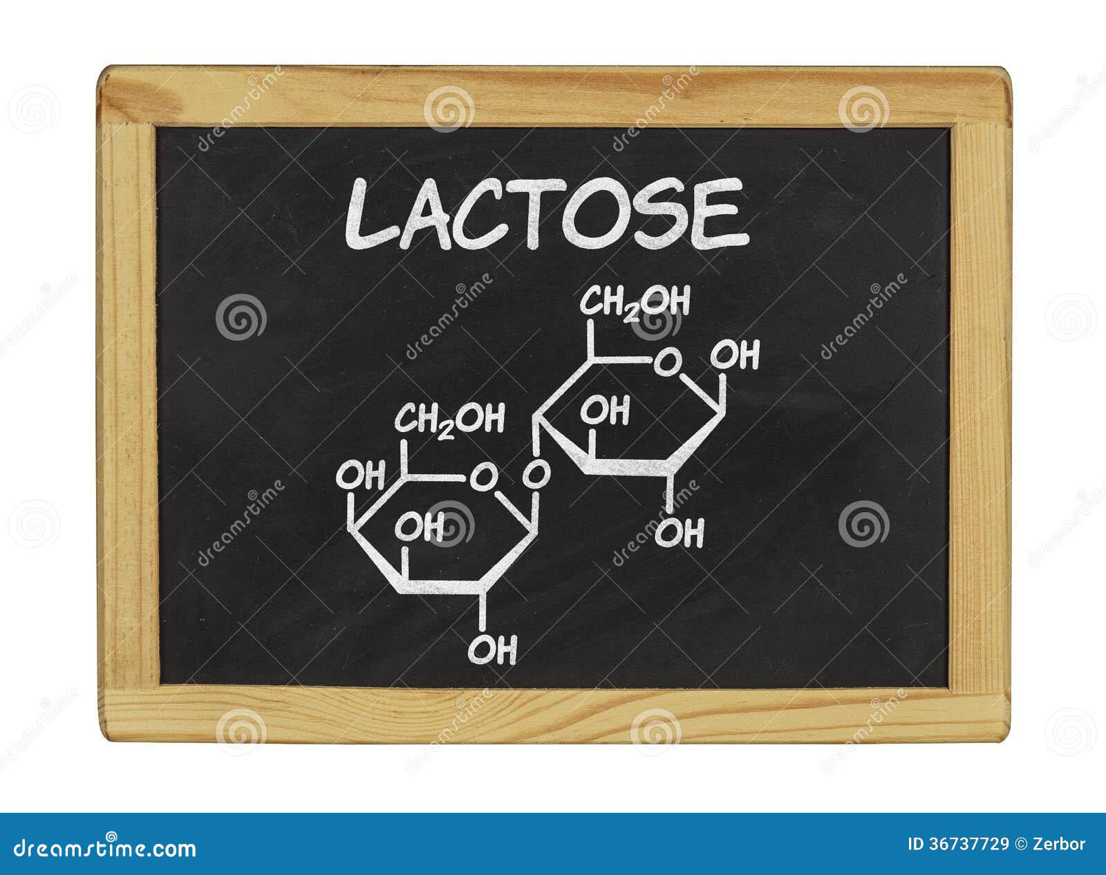 Formula Chimica Di Lattosio Su Una Lavagna Immagine Stock - Immagine di ...