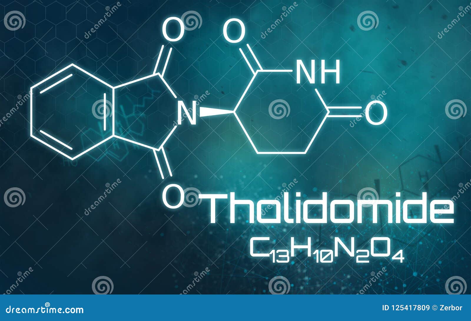 Formula Chimica Di Talidomide Illustrazione di Stock - Illustrazione di ...