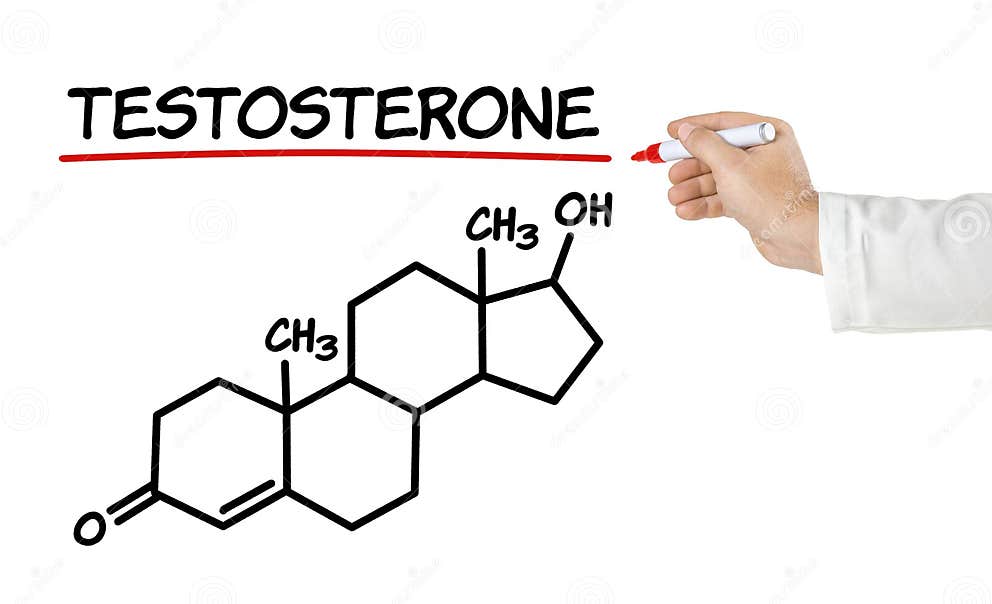 Formula Chimica Di Testosterone Fotografia Stock - Immagine di maschio ...