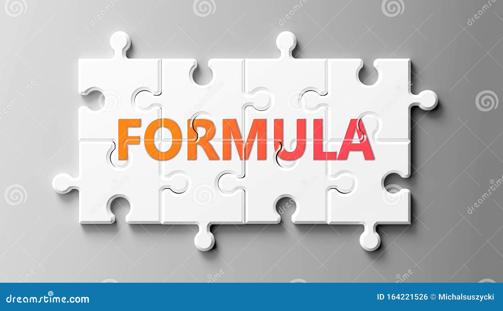 Formula Complex Like a Puzzle - Pictured As Word Formula on a Puzzle ...
