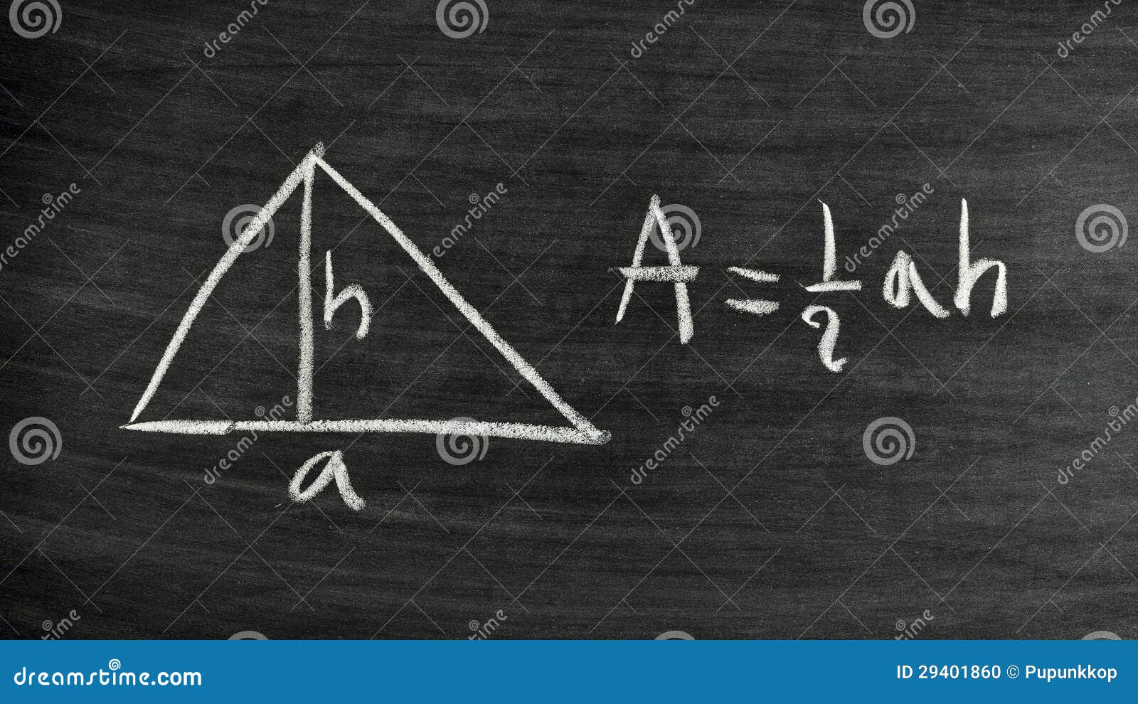 Formula Di Area Del Triangolo Fotografia Stock - Immagine di griglia ...