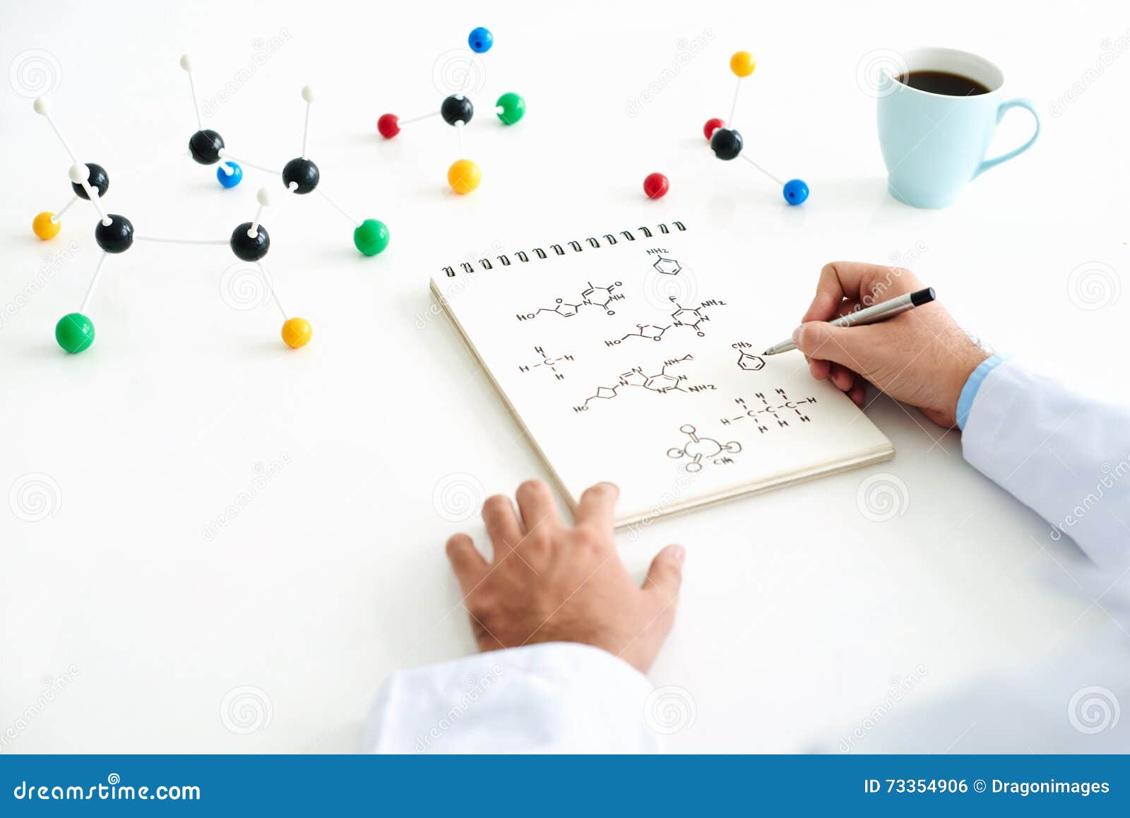 Formula experiment stock photo. Image of hand, adult - 73354906