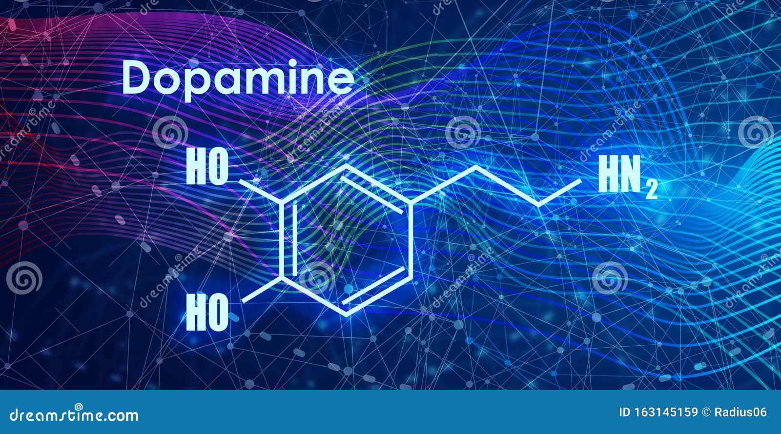 Formula Hormone Dopamine. Cartoon Vector | CartoonDealer.com #163698069
