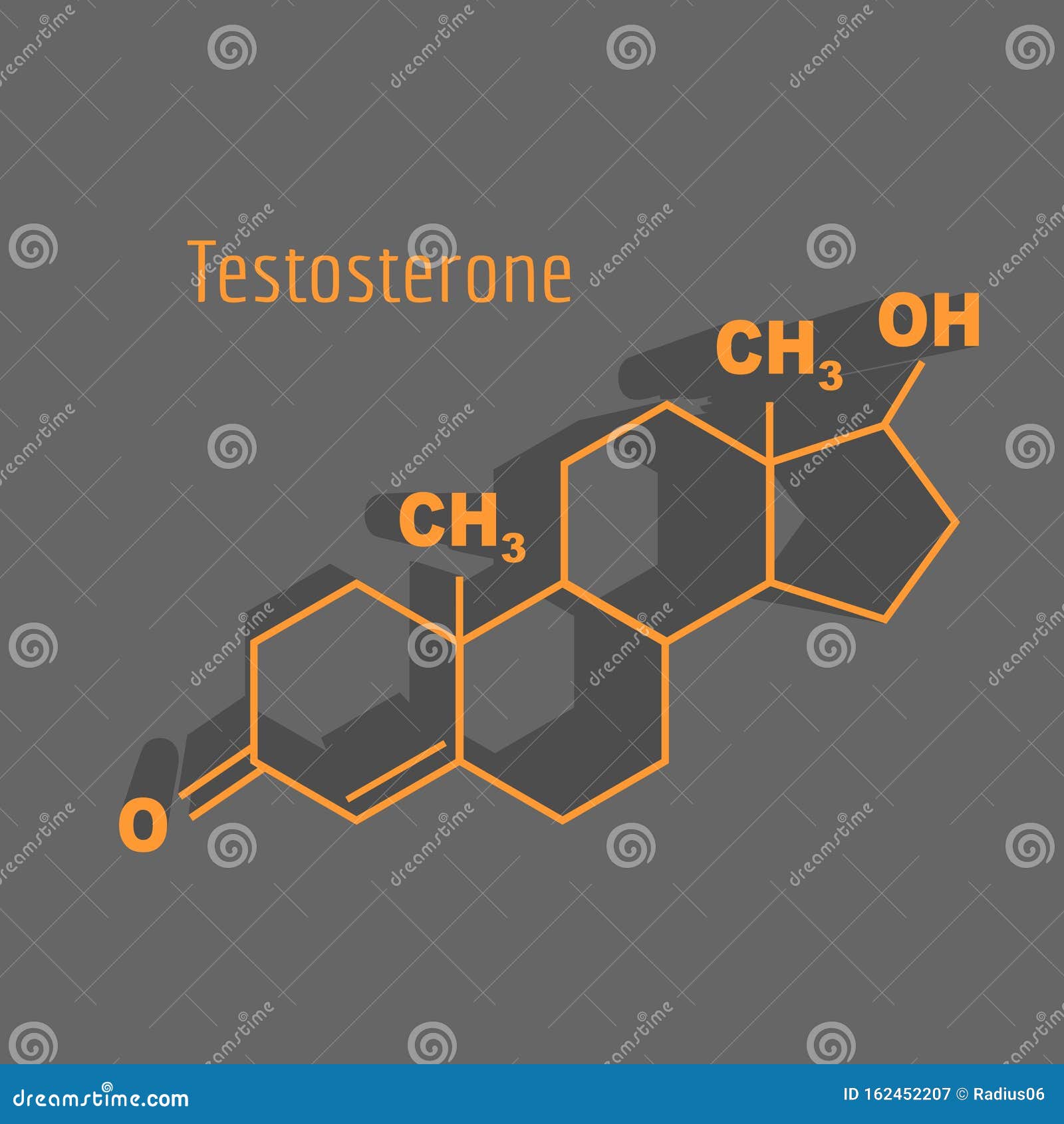 Formula Hormone Testosterone. Stock Vector - Illustration of hormone ...