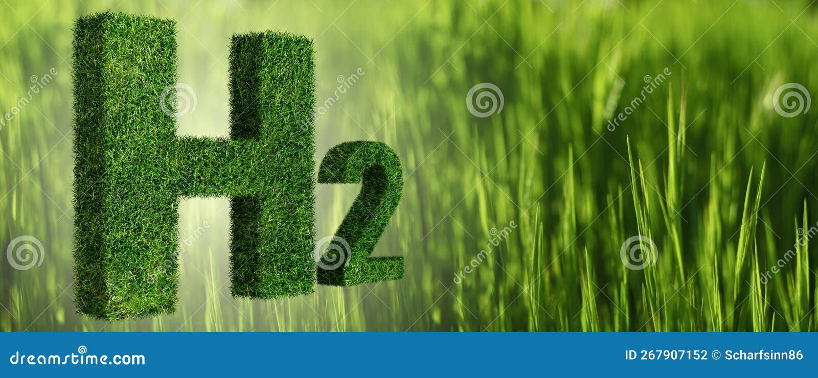 Formula of Hydrogen H2 from Grass Stock Photo - Image of sign ...