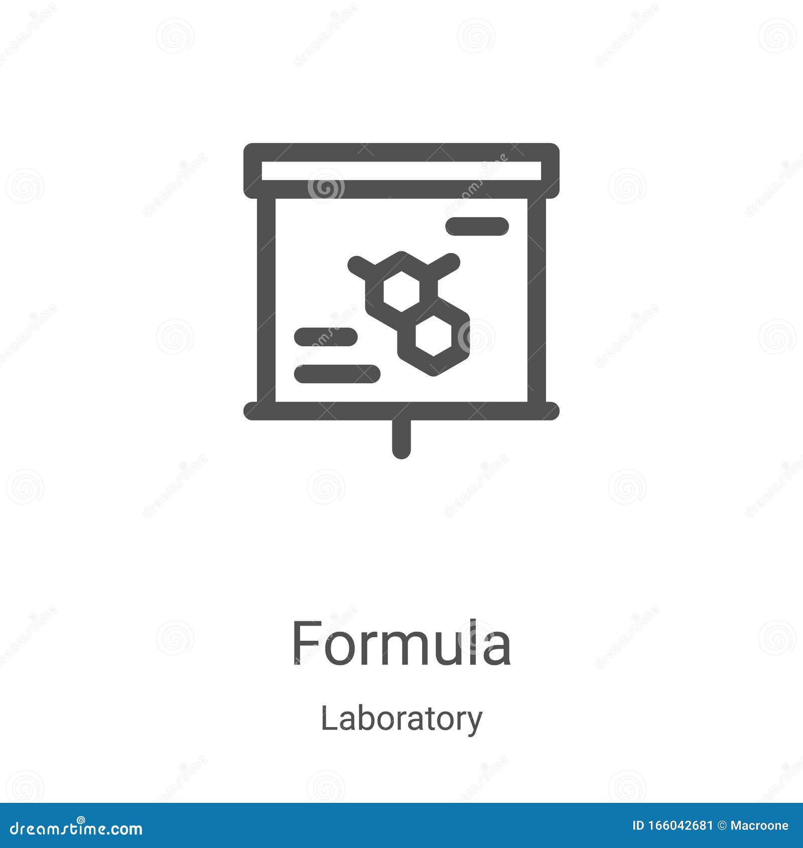 Formula Icon Vector From Laboratory Collection. Thin Line Formula ...