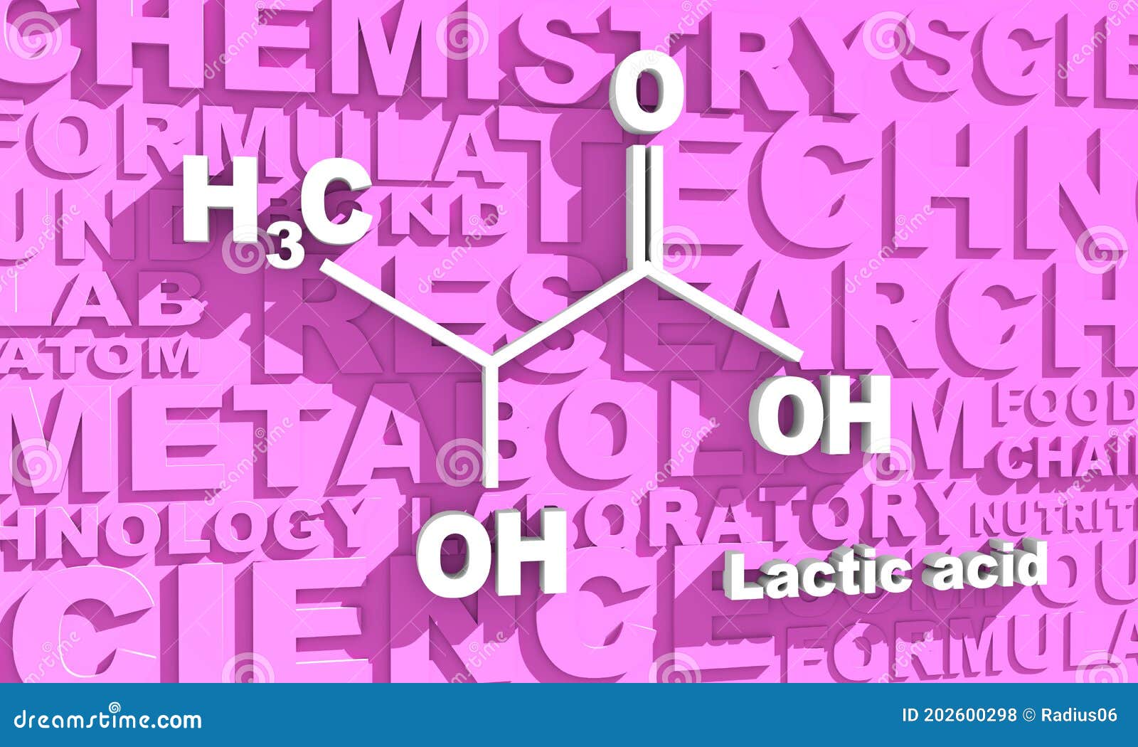 Formula of Lactic acid stock illustration. Illustration of substance ...