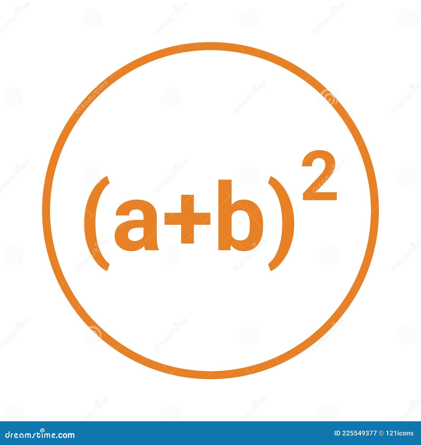 Formula, Math Icon. Orange Color Vector EPS Stock Vector - Illustration ...