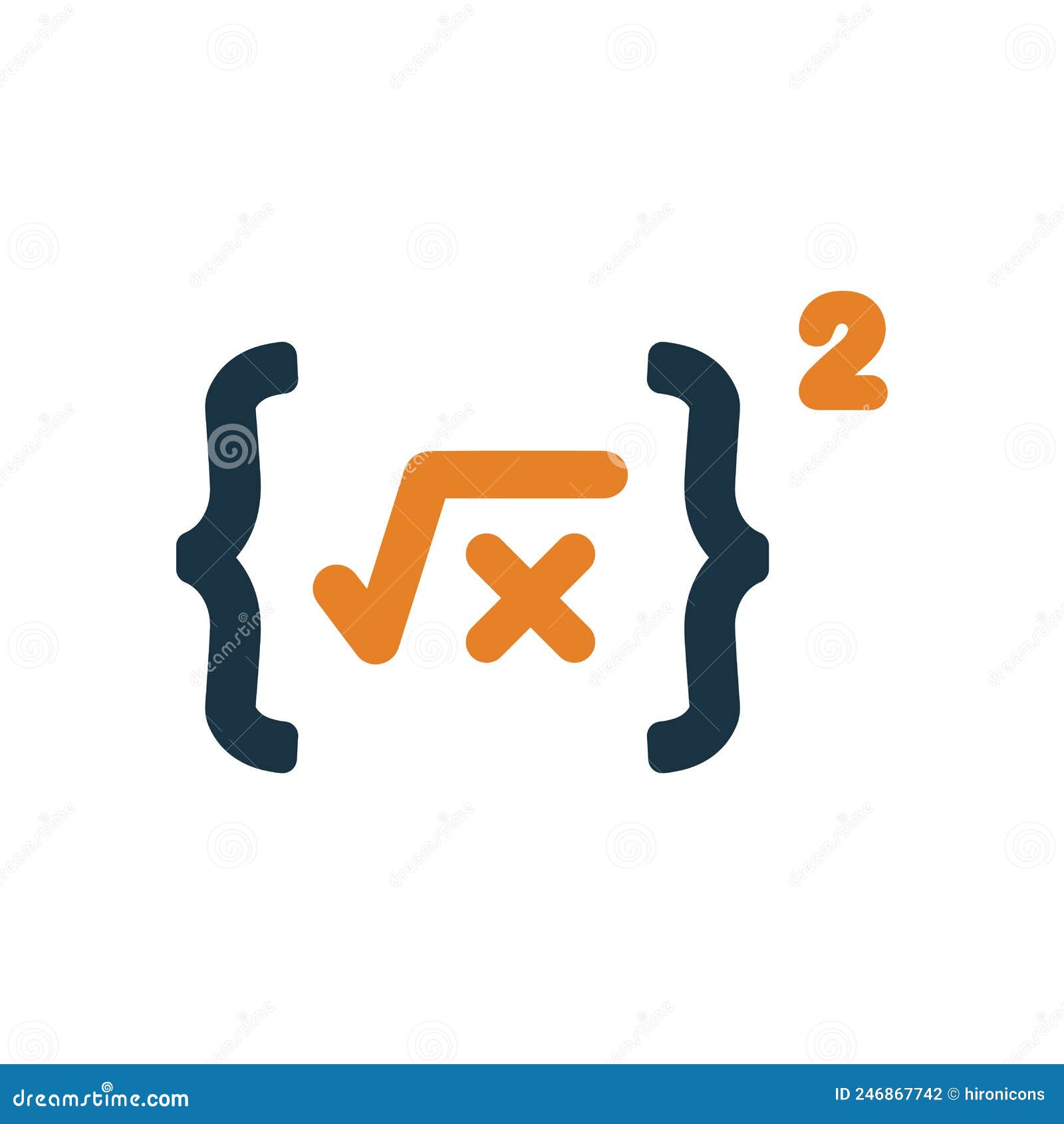 Formula, Math Icon. Simple Editable Vector Graphics Stock Illustration ...