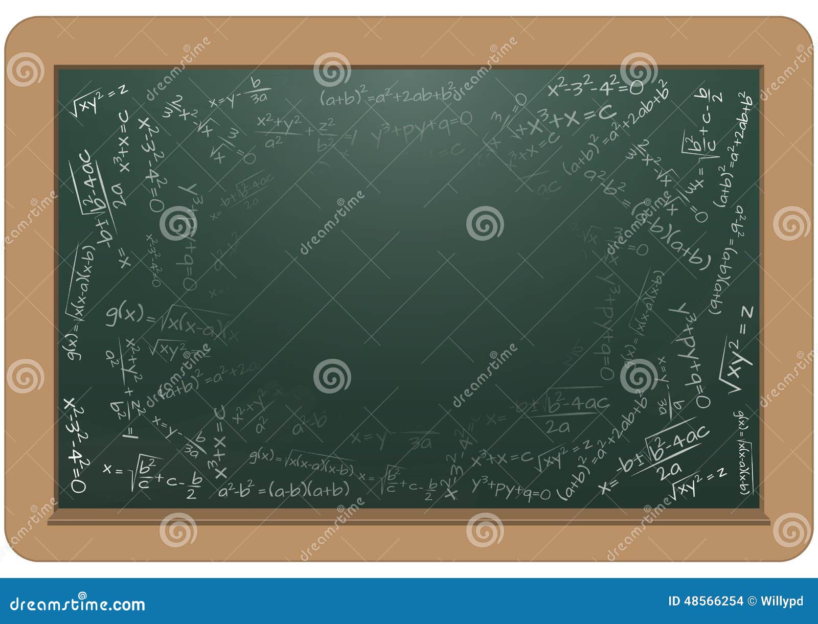 Formula math stock vector. Illustration of drawing, college - 48566254