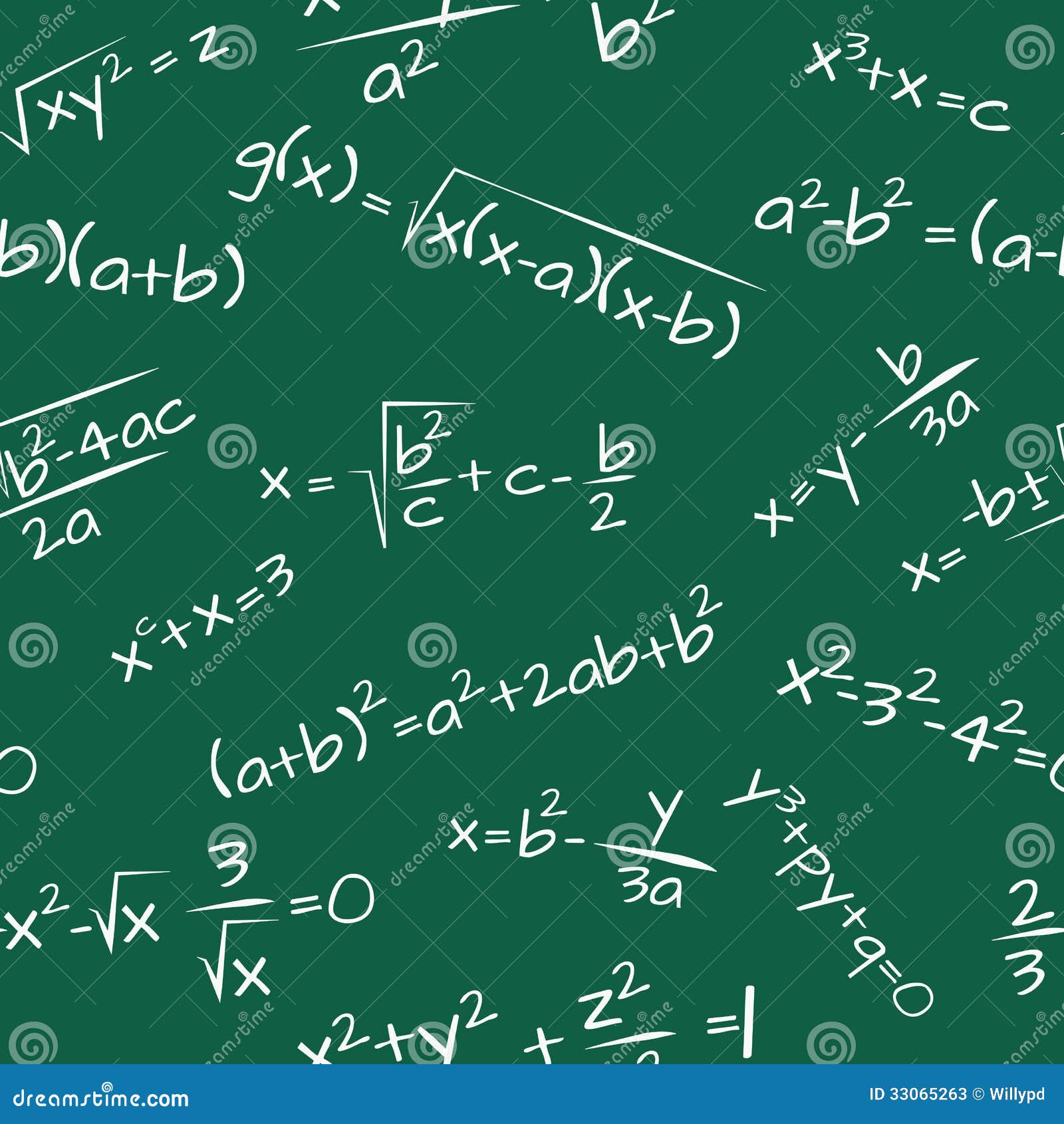 Formula Math Seamless Pattern Stock Vector - Illustration of exam ...