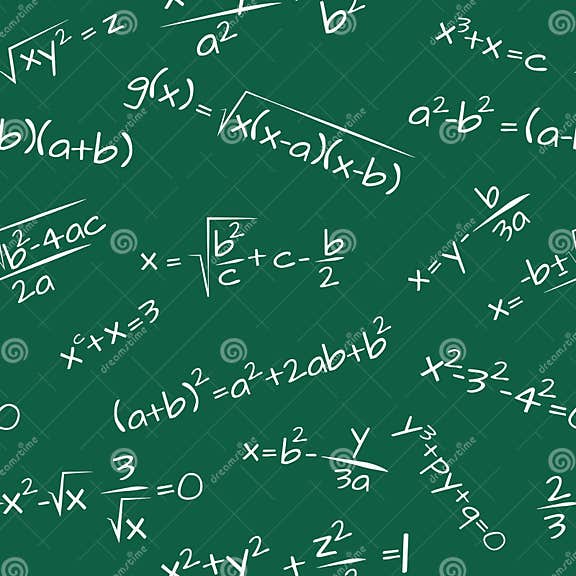 Formula Math Seamless Pattern Stock Vector - Illustration of exam ...