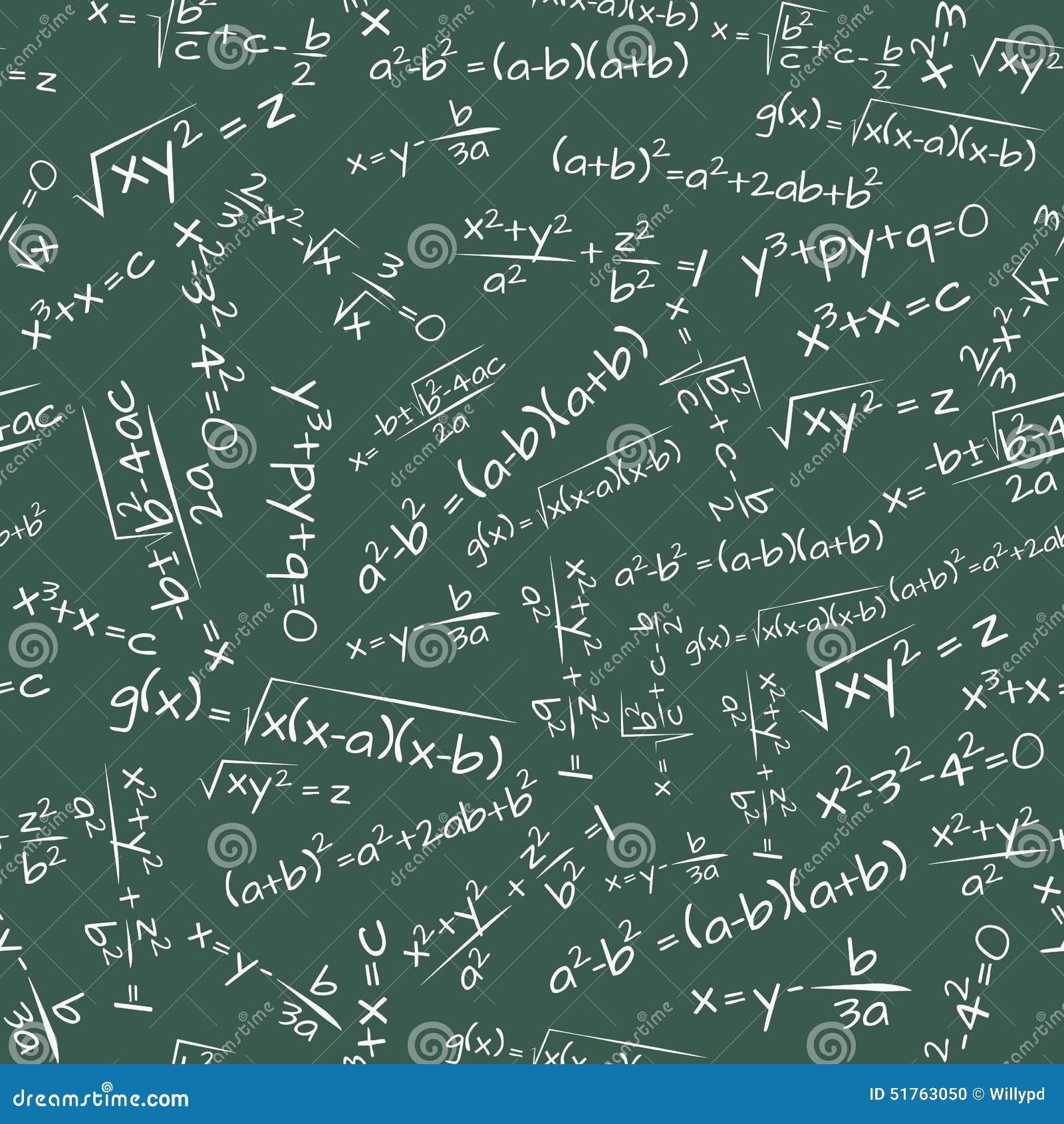 Formula Math Seamless Pattern Stock Vector - Illustration of learn ...