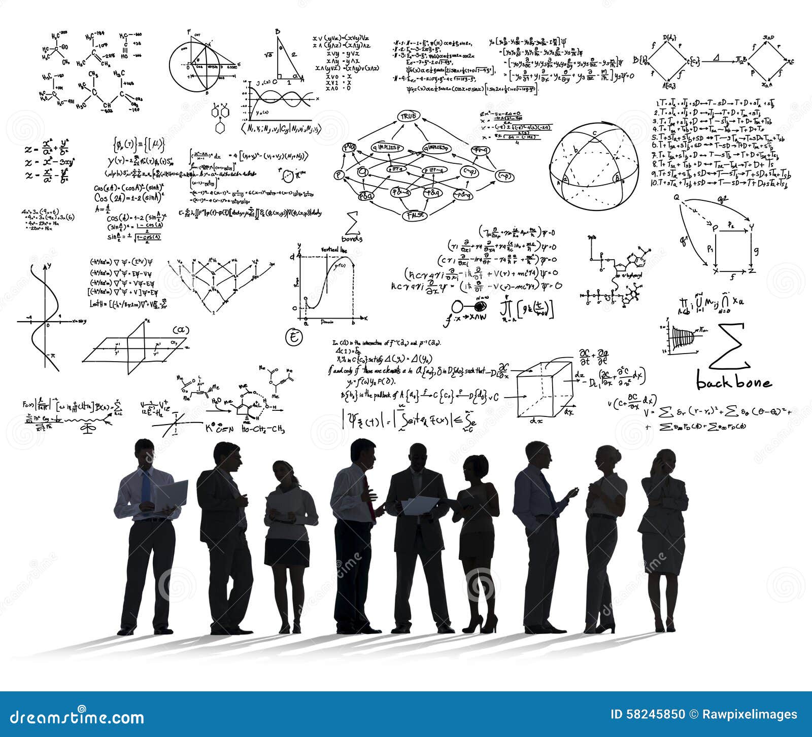 Formula Mathematics Equation Mathematical Symbol Geometry Inform Stock ...