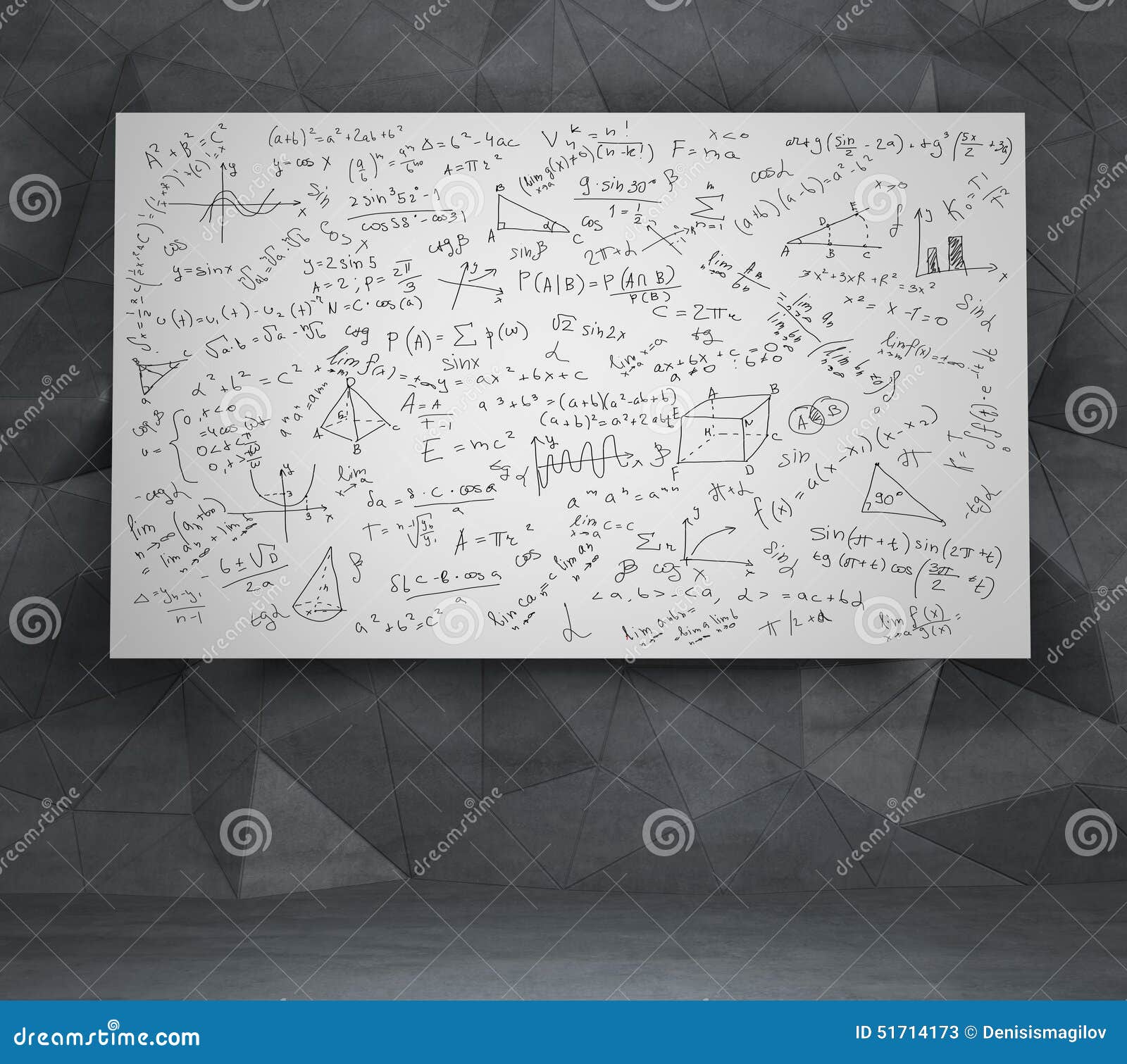 Formula stock image. Image of number, education, geometry - 51714173