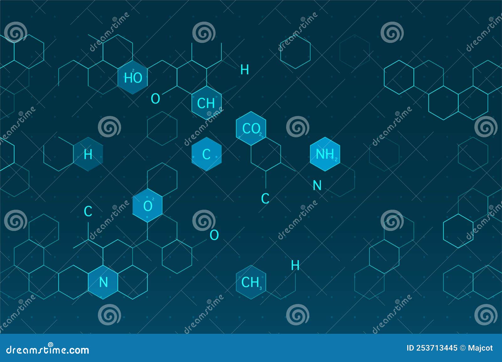 Formula Molecular Structure Stock Vector - Illustration of hydrogen ...