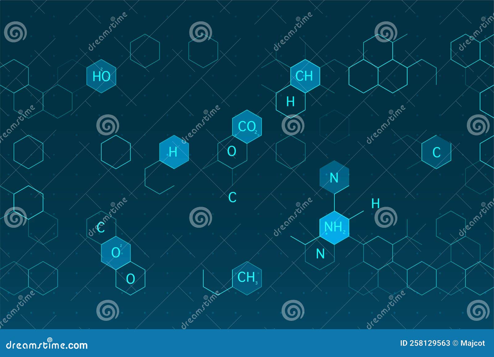 Formula Molecular Structure Stock Vector - Illustration of food ...