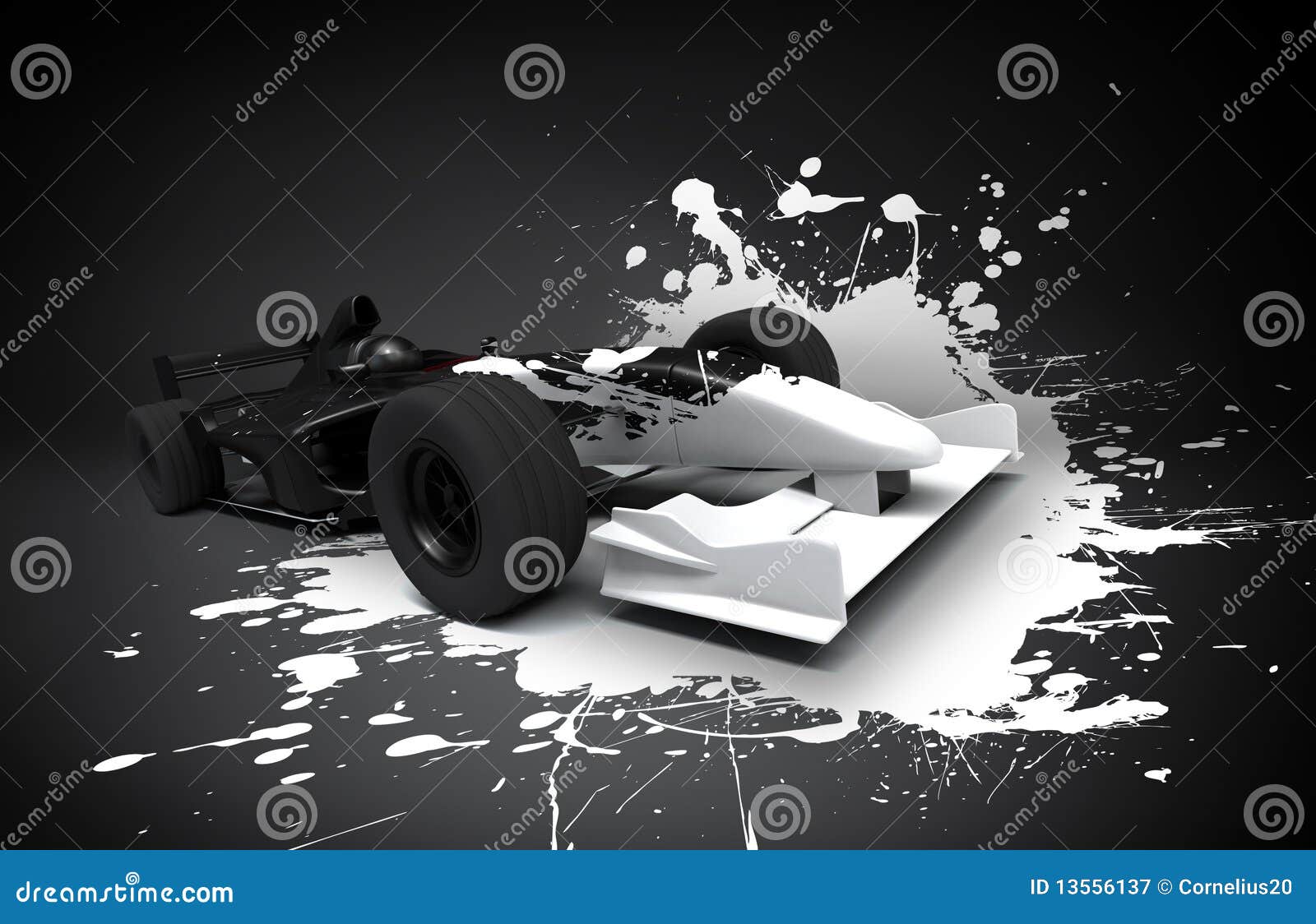 Formula one car splash stock illustration. Illustration of auto - 13556137