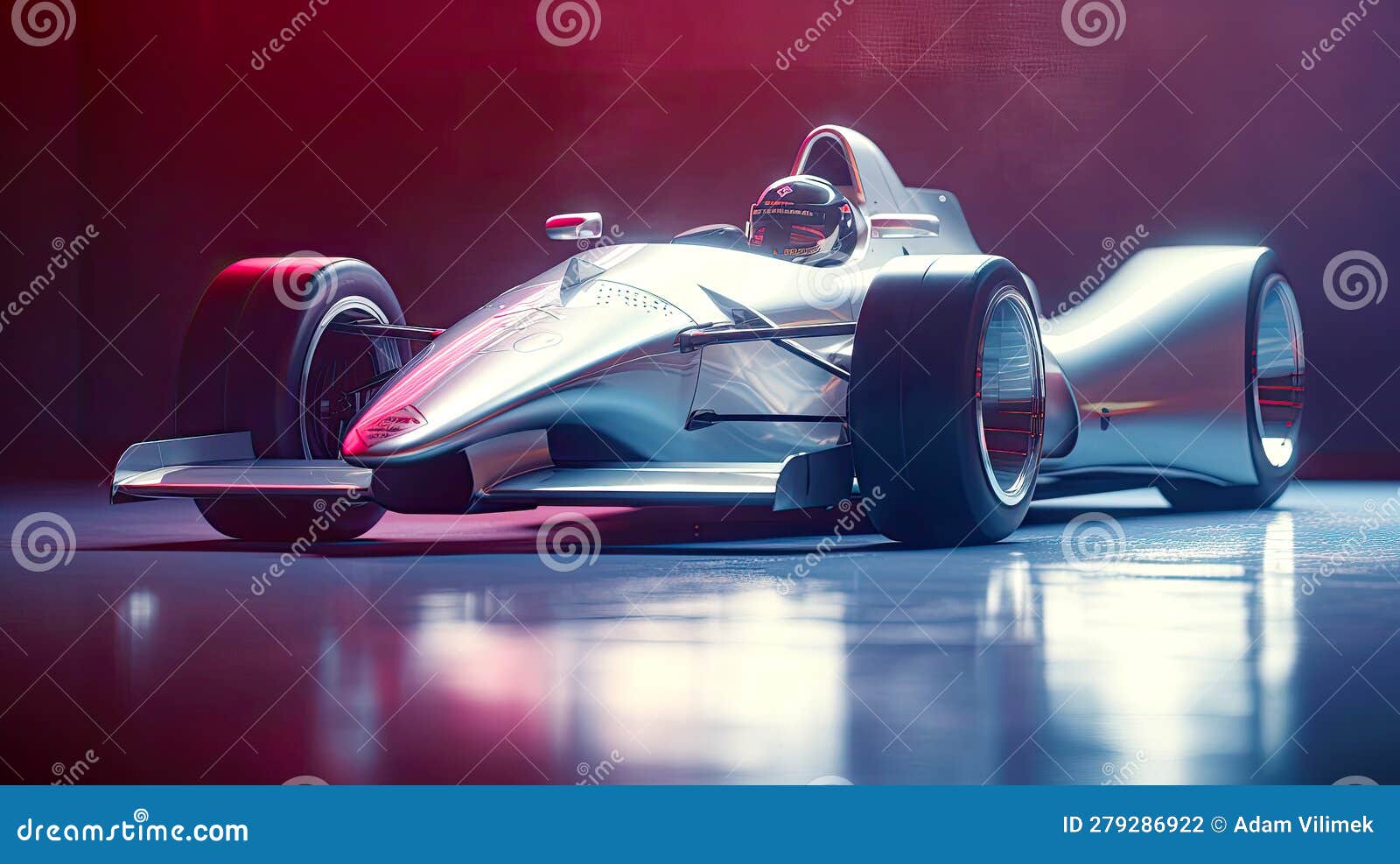 Formula One Car Technical and Design Study. Stock Illustration ...