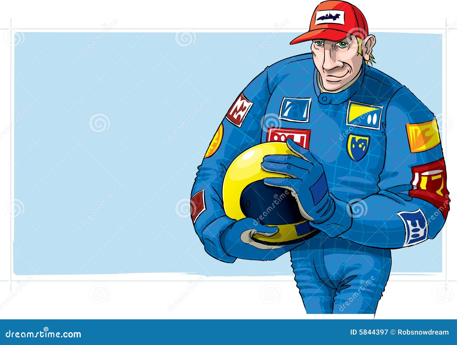 Formula One Driver And Racing Car With Halo Aka Head Guard In Red Color ...