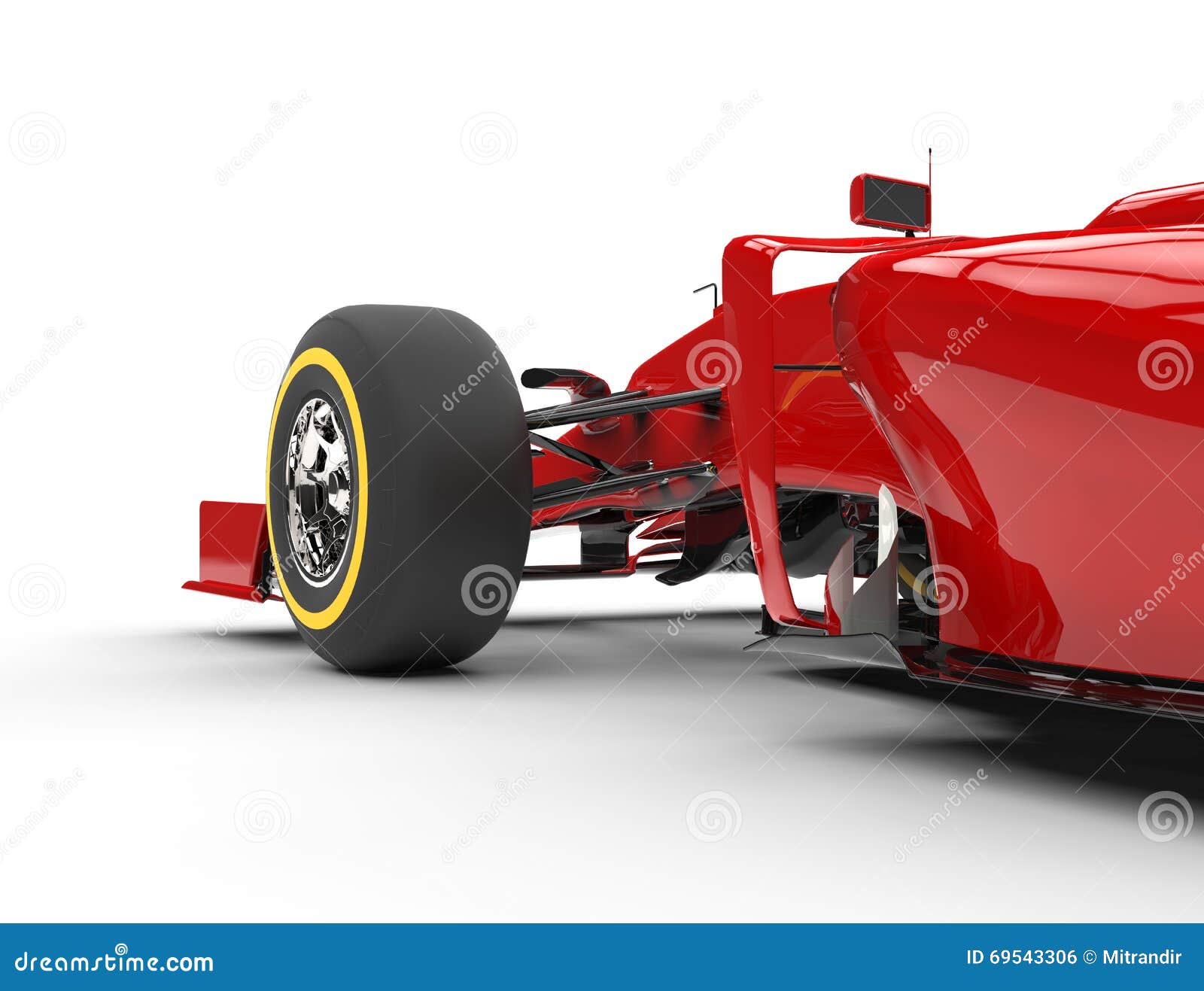 Formula One Front Wheel and Tire Stock Illustration - Illustration of ...