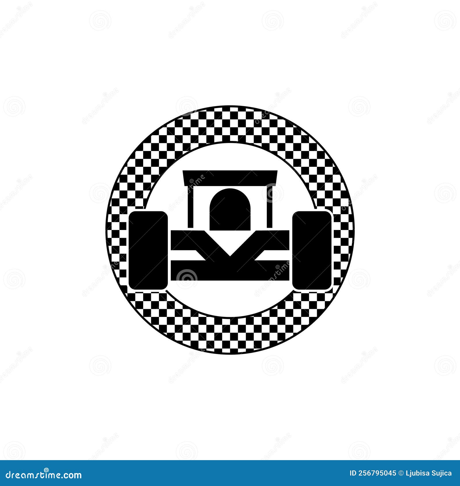 Formula One Icon Isolated on White Background Stock Vector ...